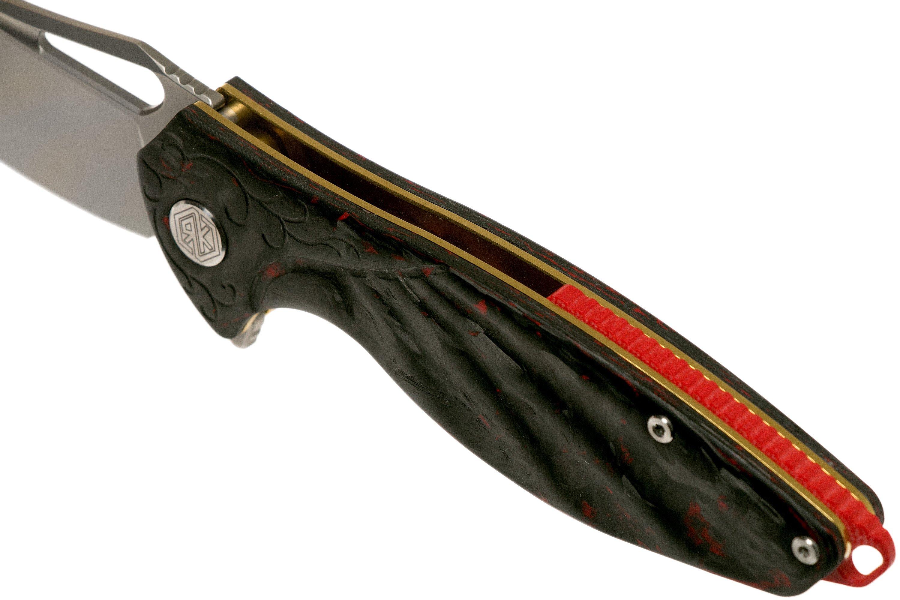 Rike Knife Hummingbird Plus Carbon fibre Red pocket knife ...