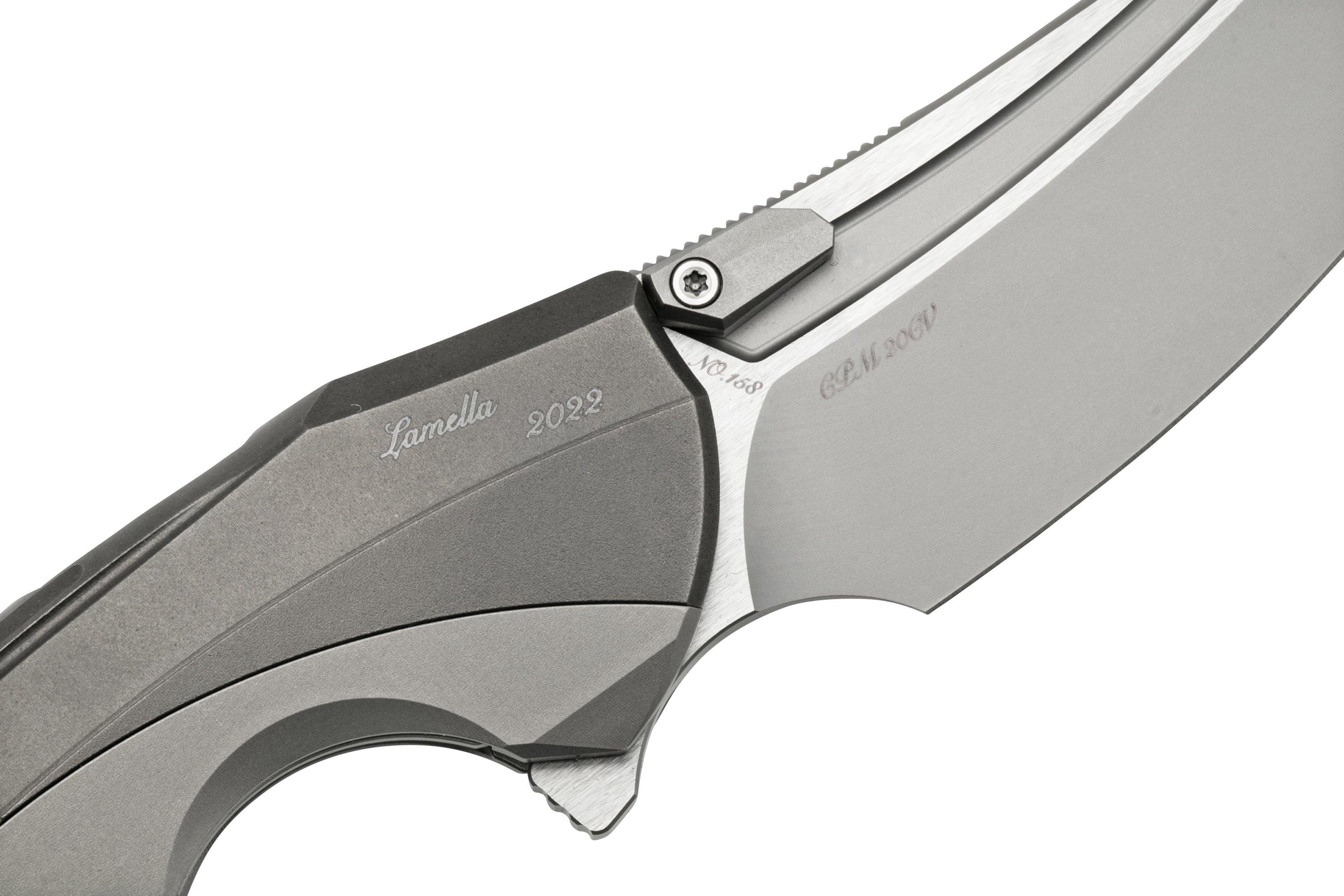 Rike Knife Lamella LAMELLA-DGP Dark Gray Plain, pocket knife ...