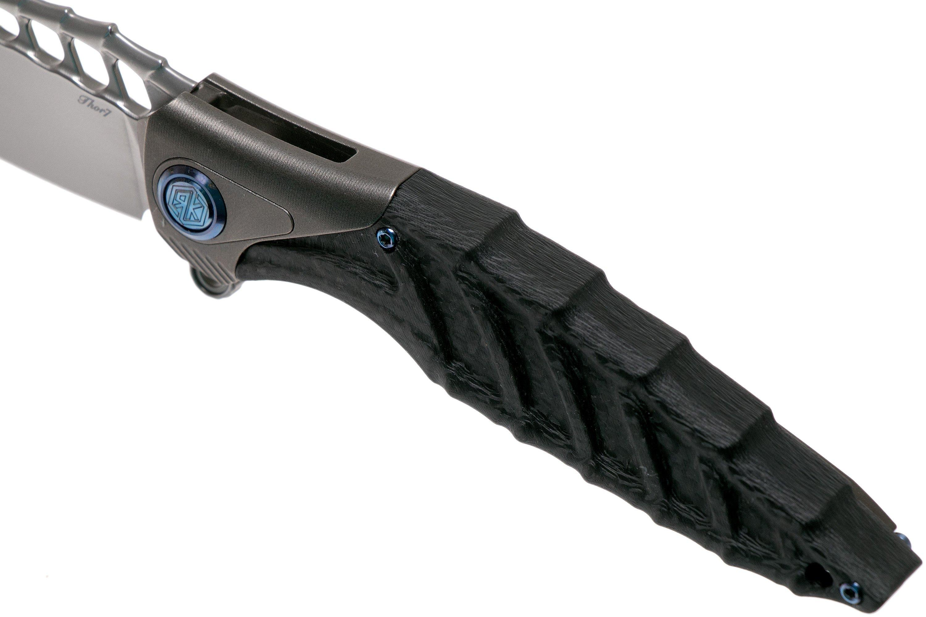 Rike Thor 7 Black Carbon fibre pocket knife | Advantageously shopping ...