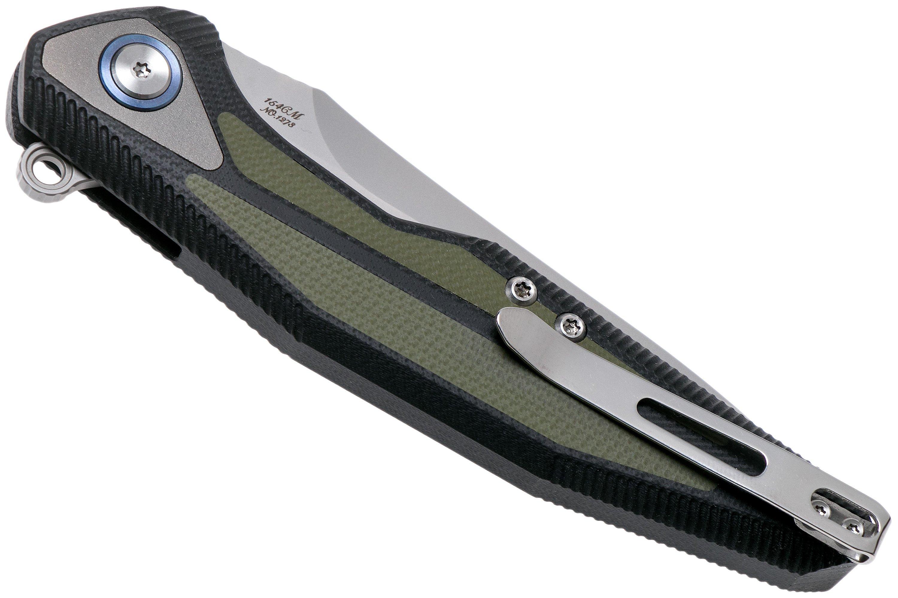 Rike Knife Tulay Black-Green pocket knife | Advantageously shopping at ...