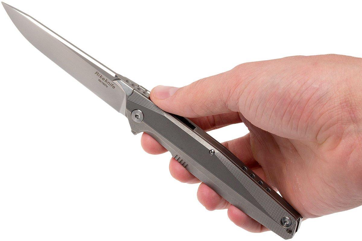 Rike Knife 1507S-SW Kwaiken pocket knife, Stonewashed | Advantageously ...