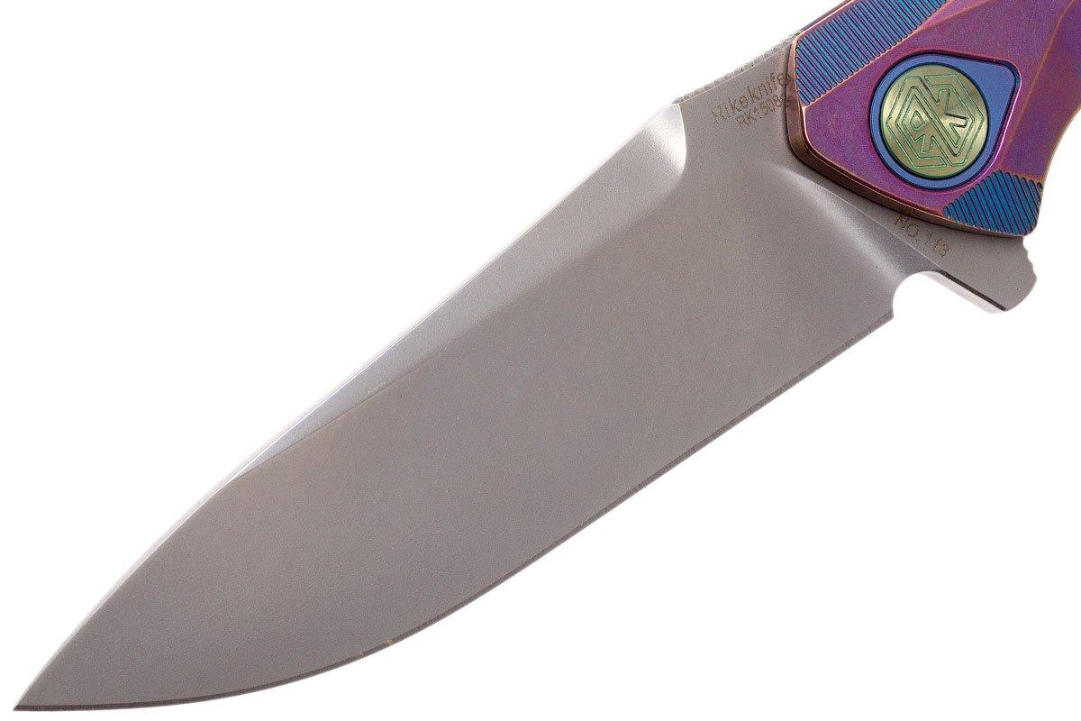 Rike Knife 1508S M390 integral pocket knife,Blue/Purple ...