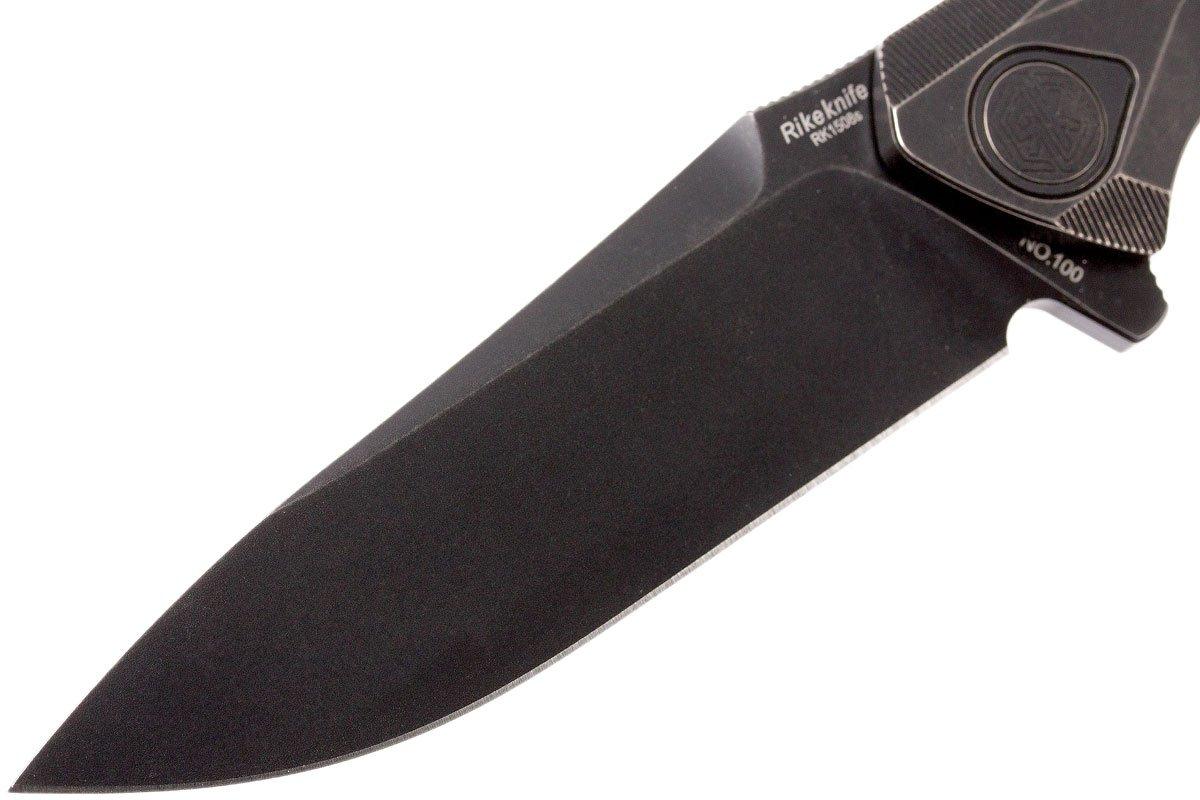 Rike Knife 1508S M390 navalha integral, blackwashed | Compras vantajosas em Knivesandtools.pt