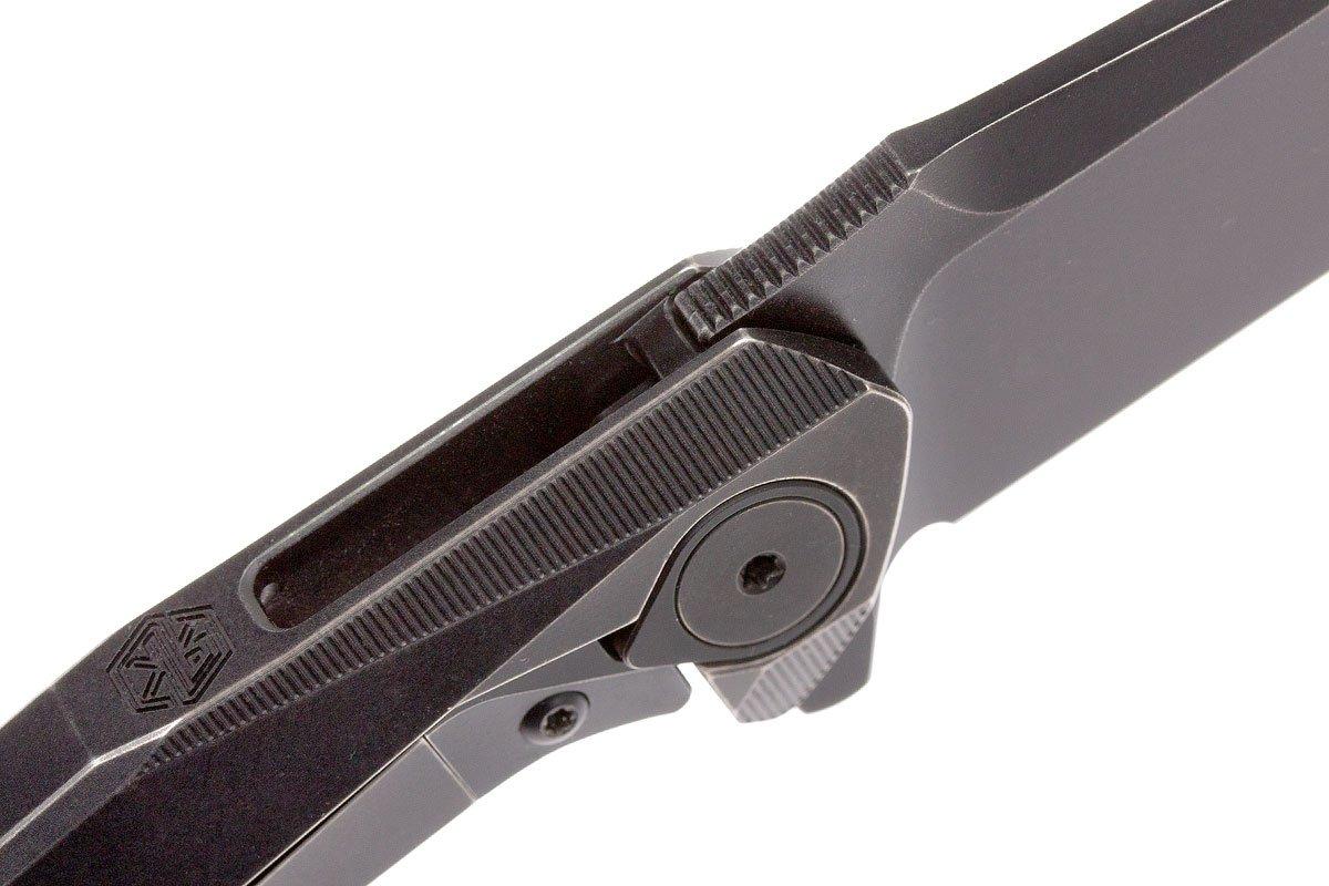 Rike Knife 1508S M390 integral pocket knife, blackwashed ...