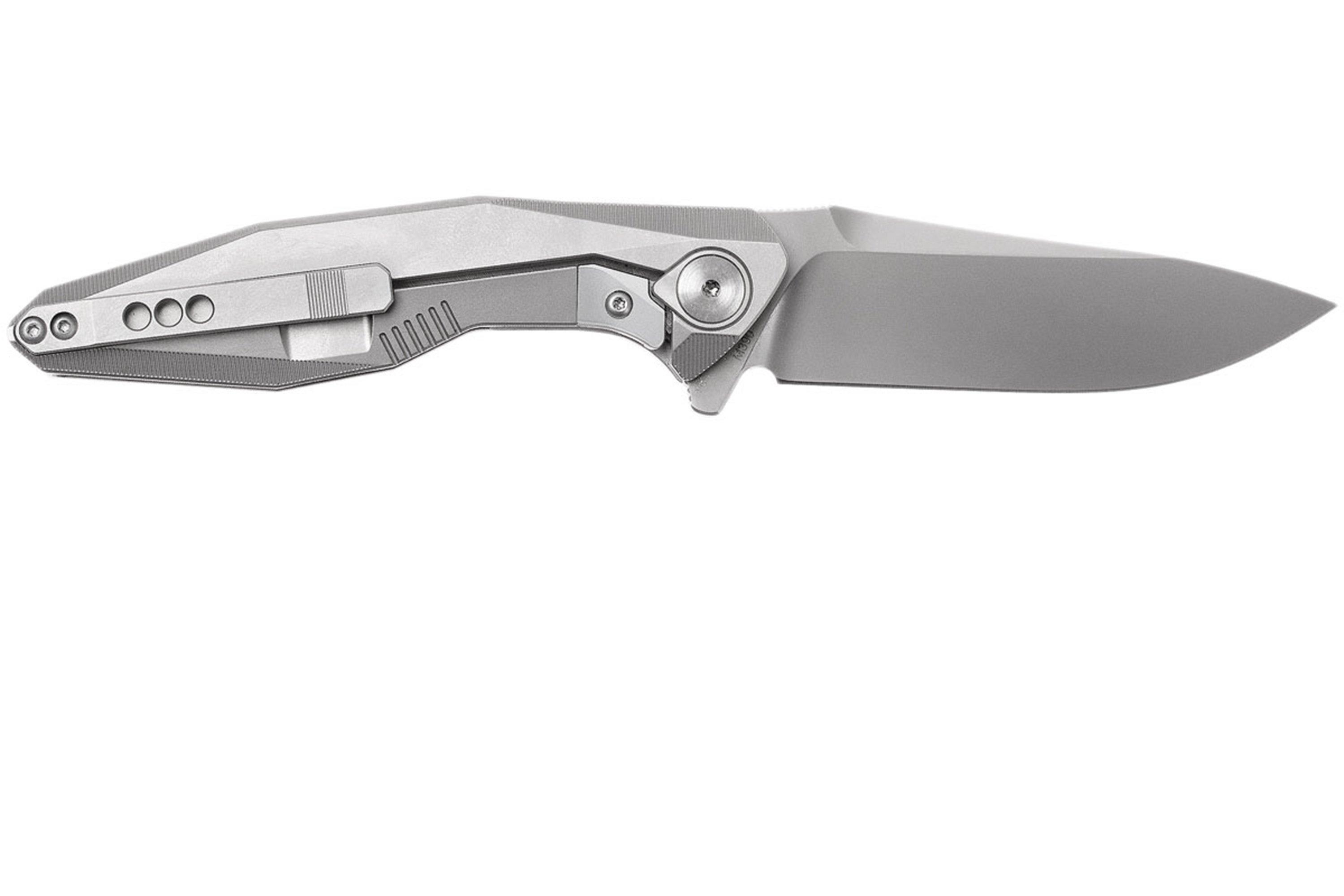 Rike Knife 1508S M390 integral pocket knife, Stonewashed ...