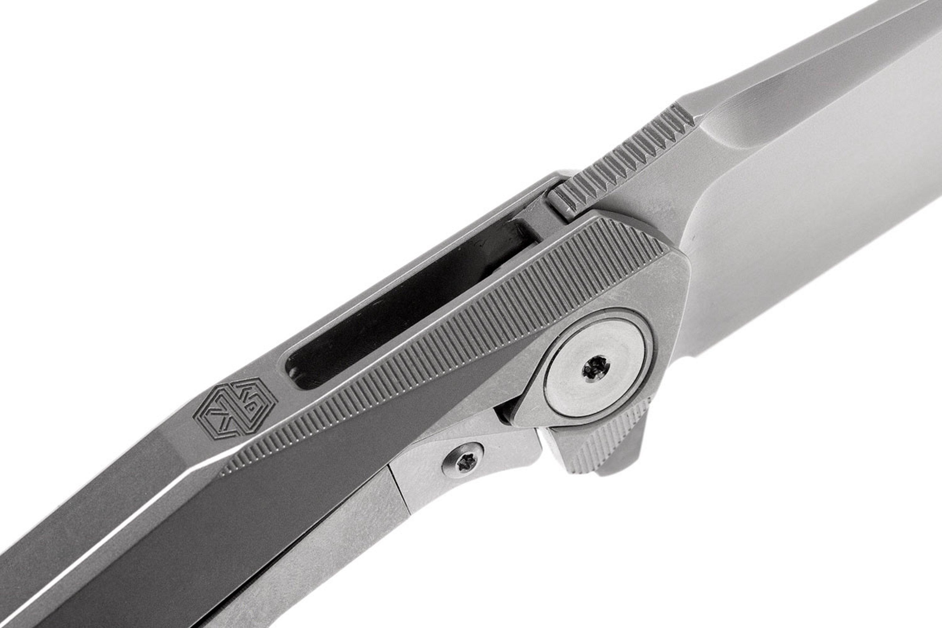 Rike Knife 1508S M390 integral pocket knife, Stonewashed ...