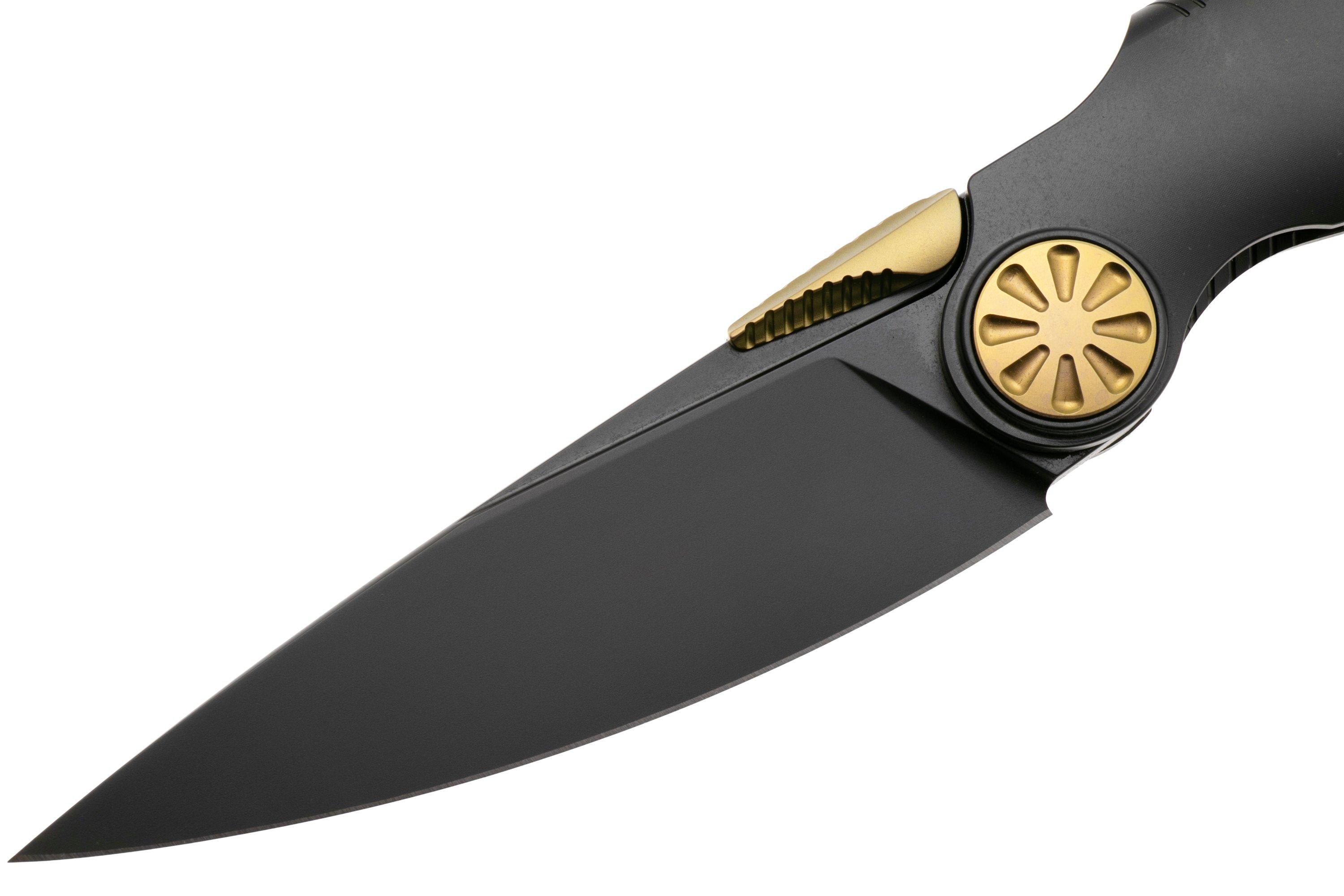 Rike Knife Predator DLC Böhler M390, DLC Titanium, zakmes | Voordelig ...