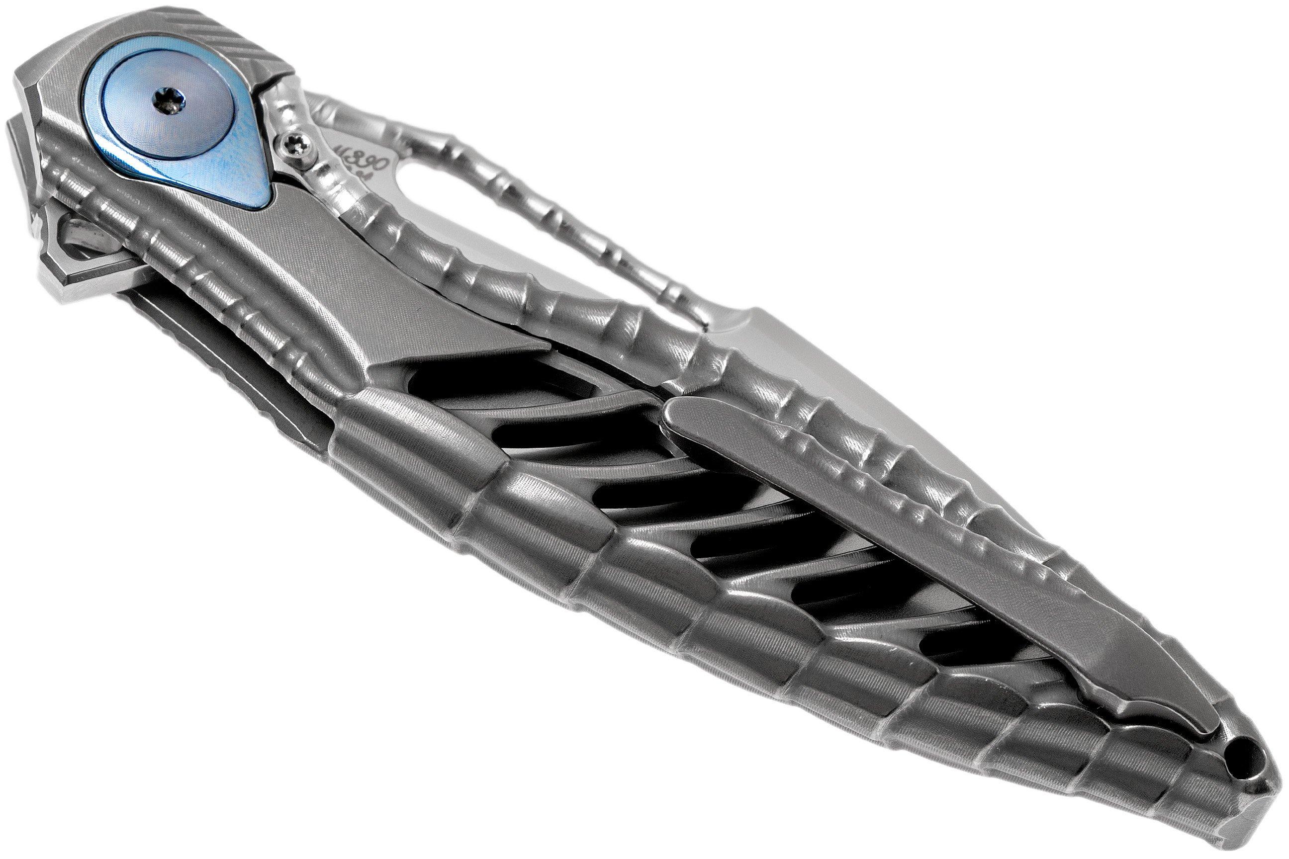 Rike Thor 6 Dark Grey Titanium, integral pocket knife | Advantageously ...