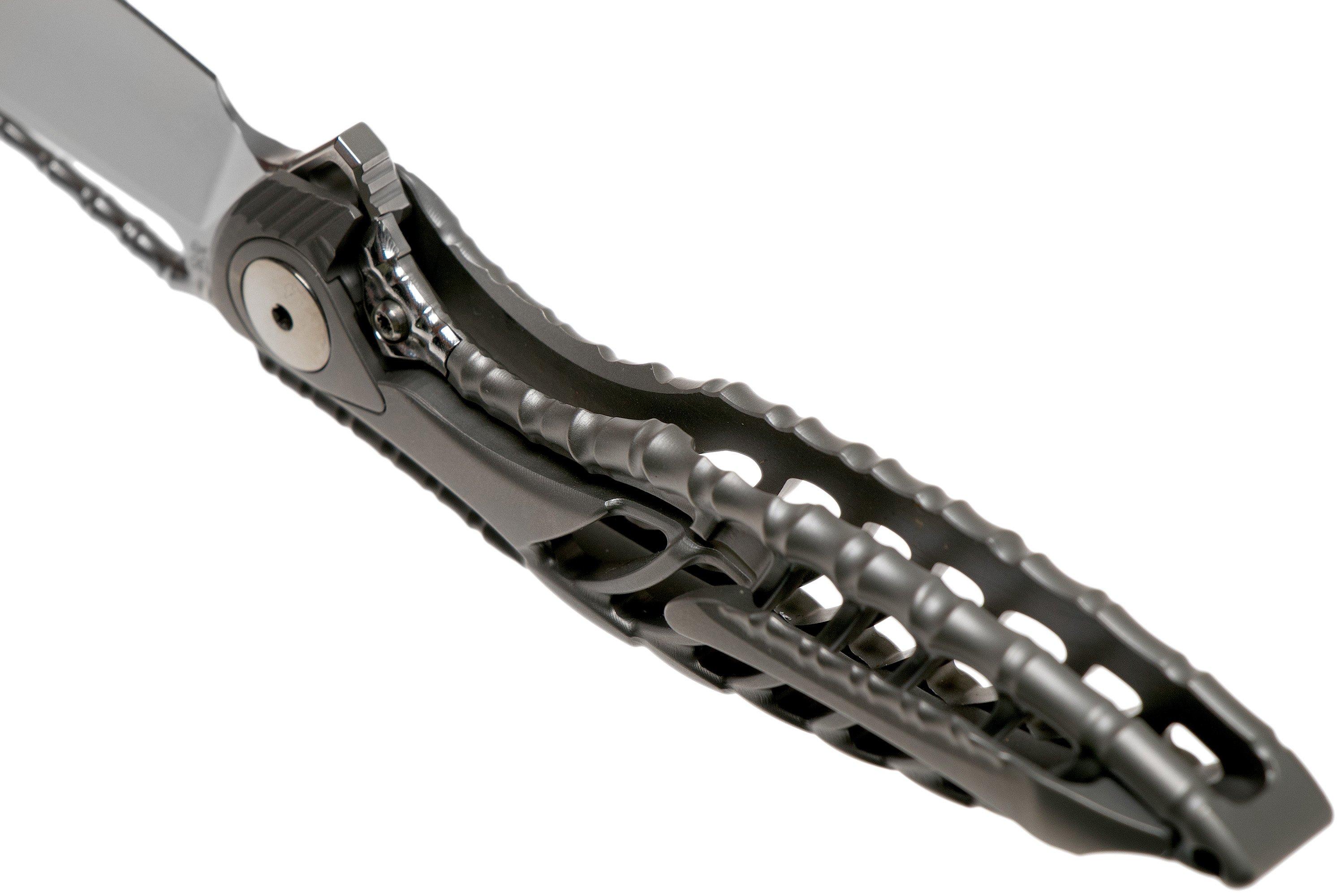 Rike Thor 6 Plain Titanium, integral pocket knife | Advantageously ...