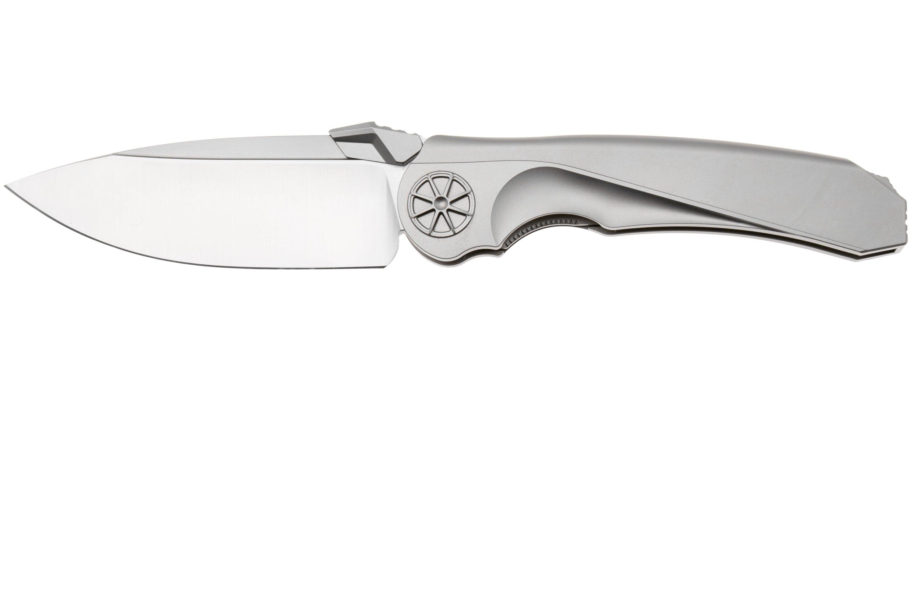 Rike Knife Tissot 1 Satin M390, Titanium, zakmes | Voordelig kopen bij ...