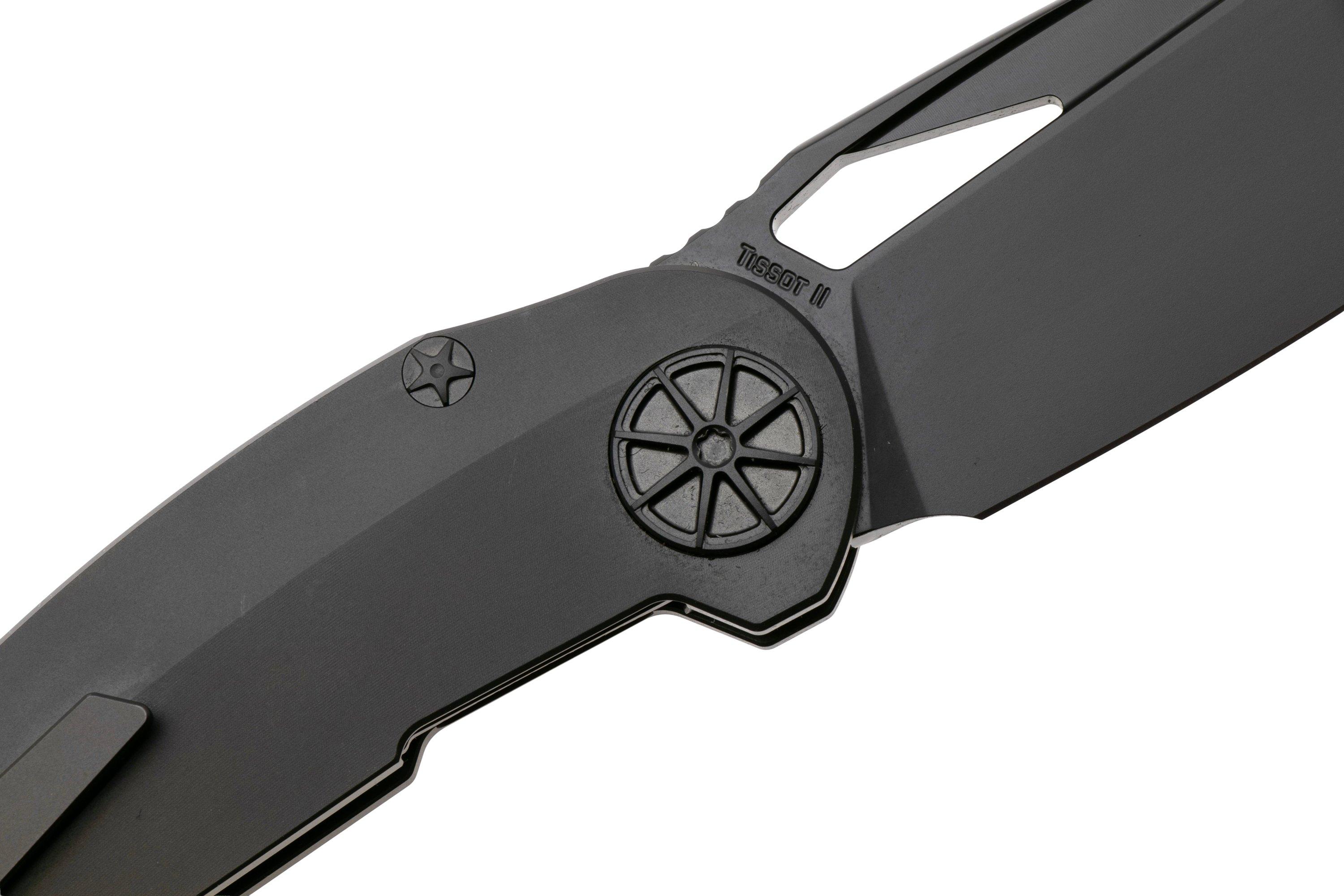 Rike Knife Tissot 2 DLC Böhler M390, DLC Titanium, pocket knife ...