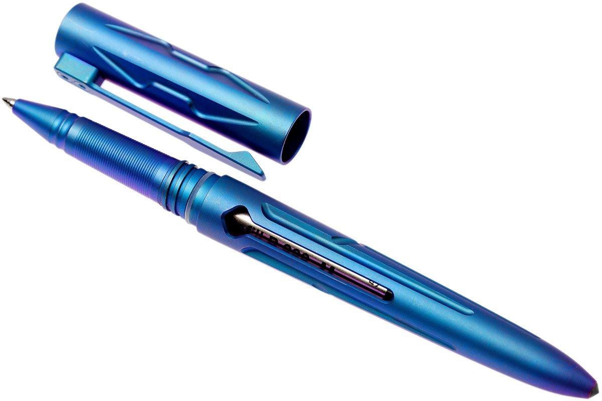 Rike Knife titanium tactical pen, blue | Advantageously shopping at ...