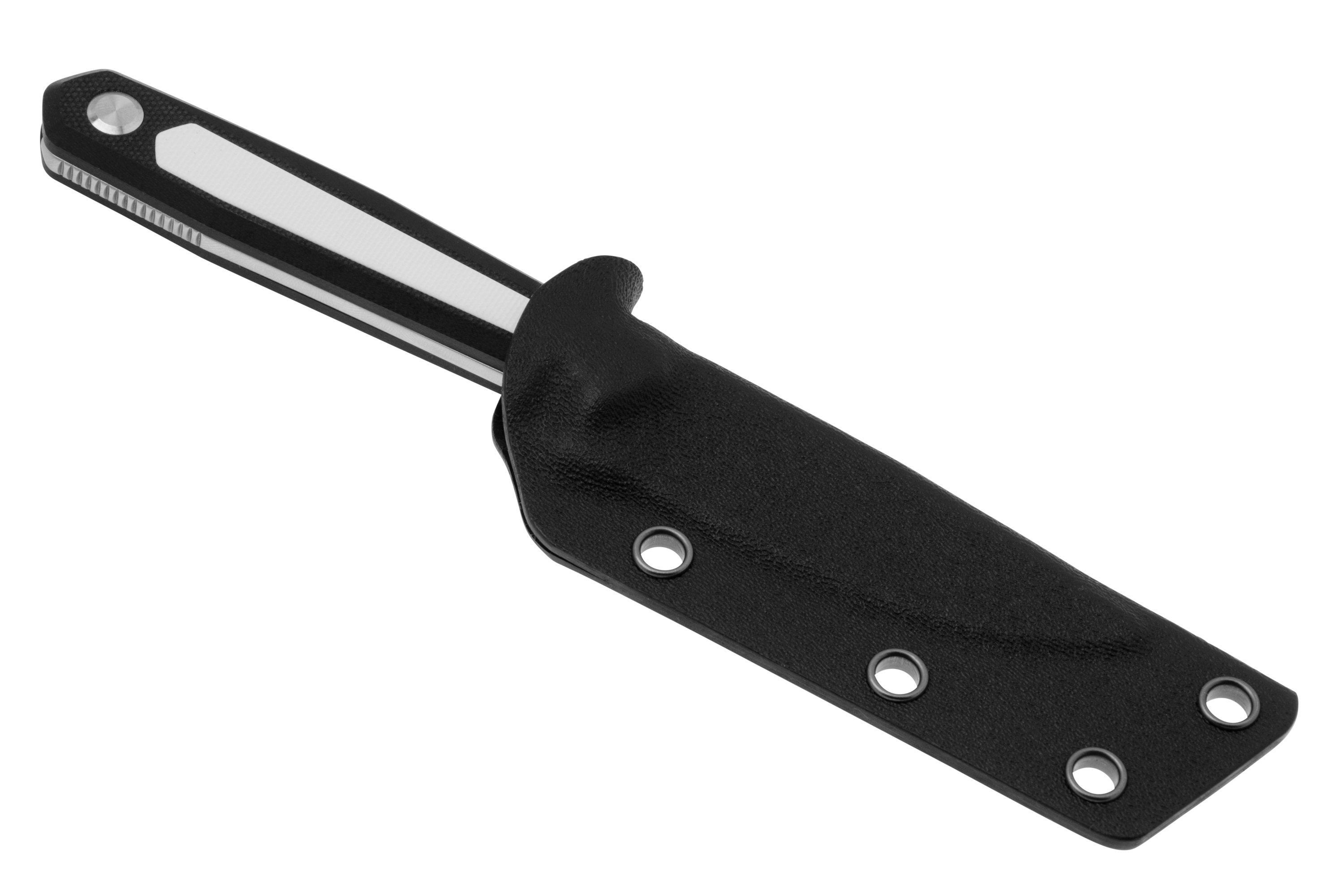 Real Steel Dex 3501BW Böhler K110, Black White G10, fixed knife, Ostap ...