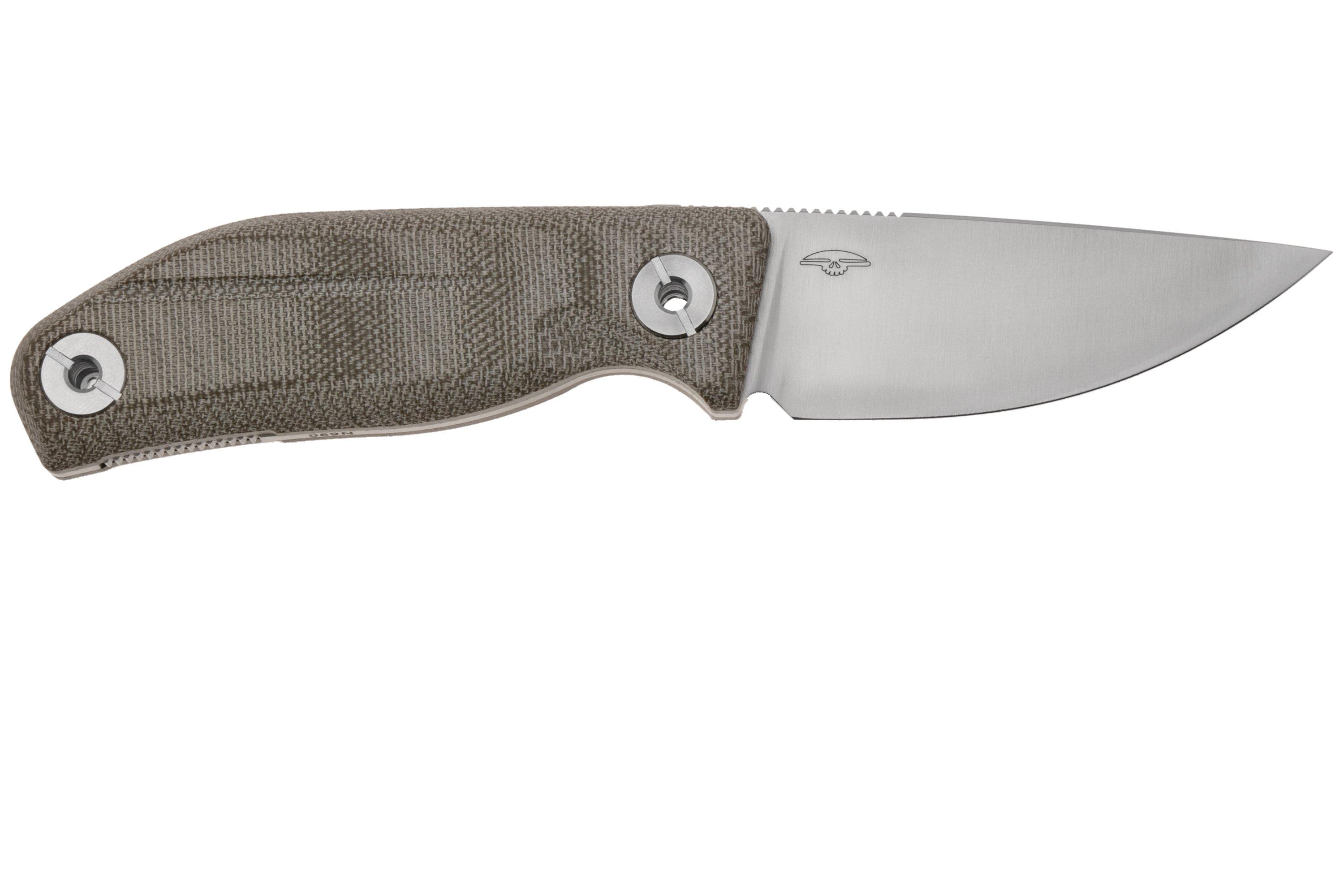 Real Steel CVX-80 3563 OD-Green Micarta bushcraft knife, Poltergeist ...