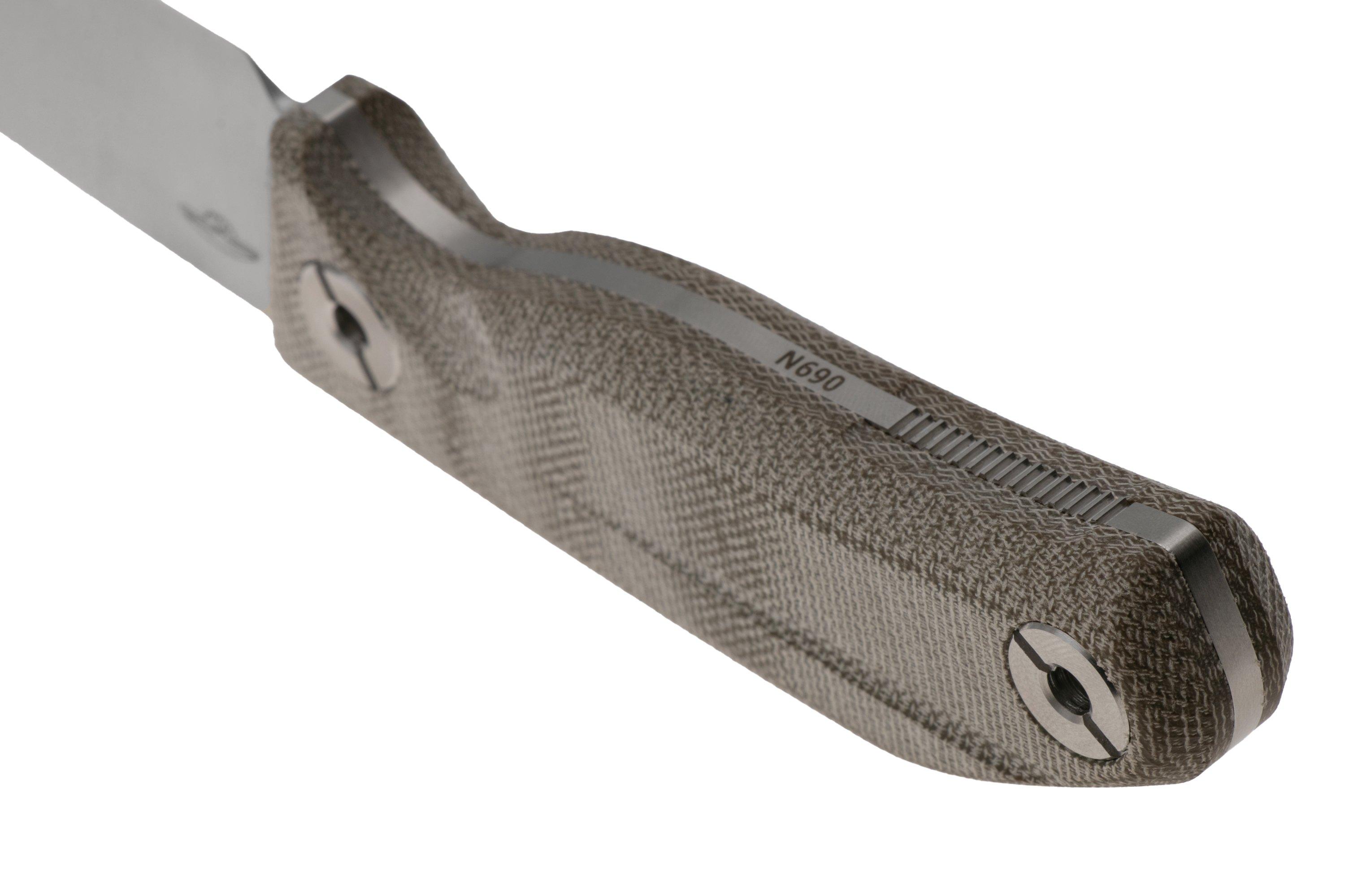 Real Steel CVX-80 3563 OD-Green Micarta bushcraft knife, Poltergeist ...