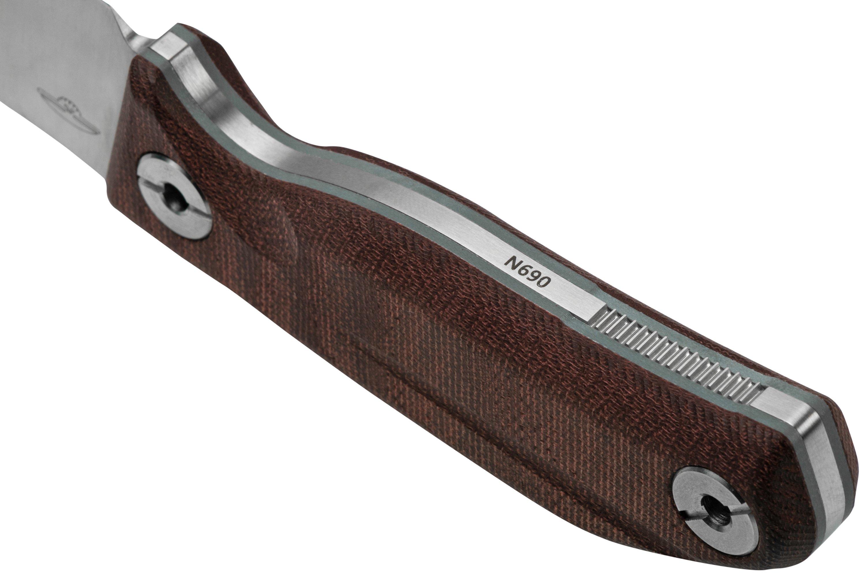 Real Steel CVX-80 Red Micarta 3564 Convex bushcraft knife, Poltergeist ...