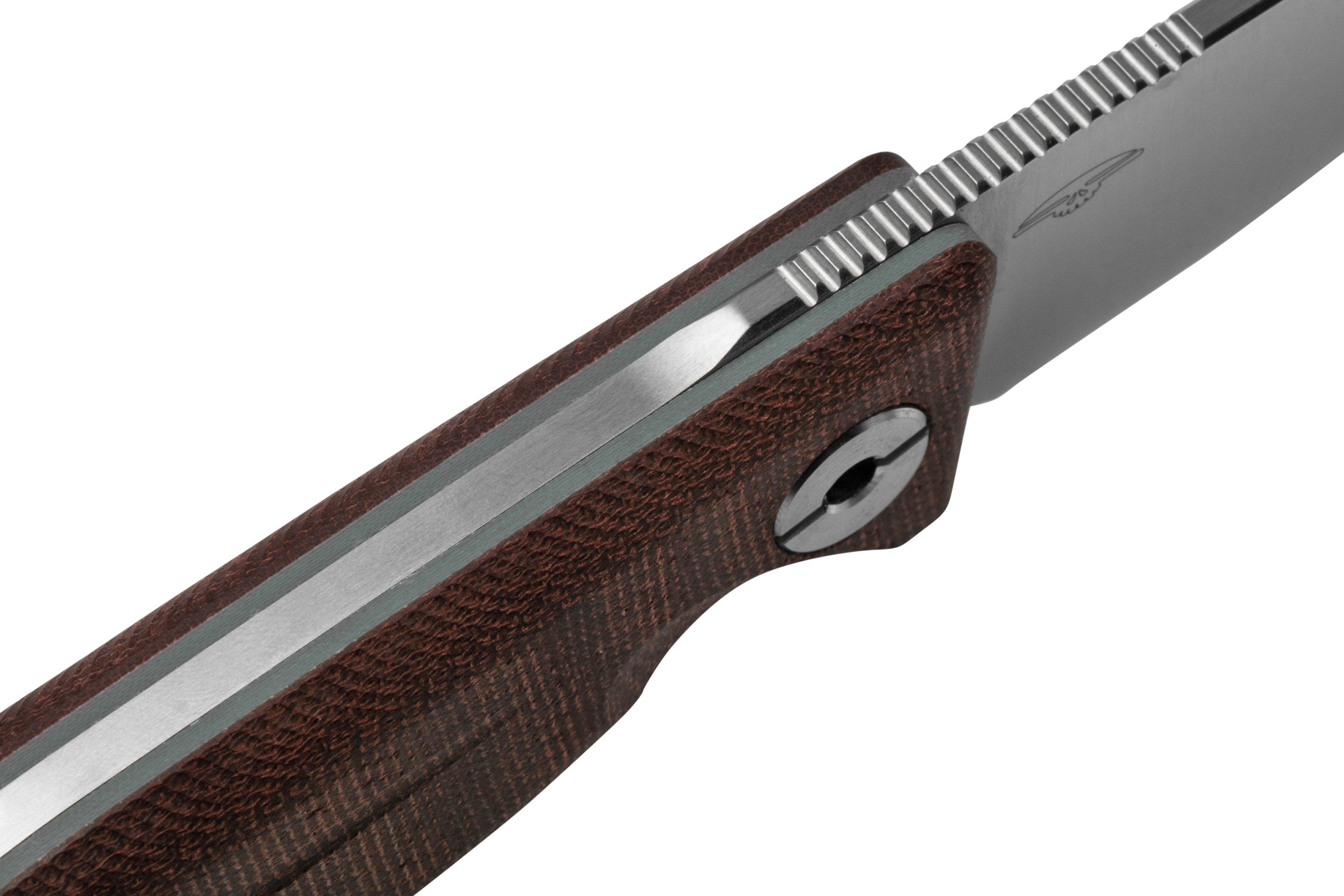 Real Steel CVX-80 Red Micarta 3564 Convex bushcraft knife, Poltergeist ...