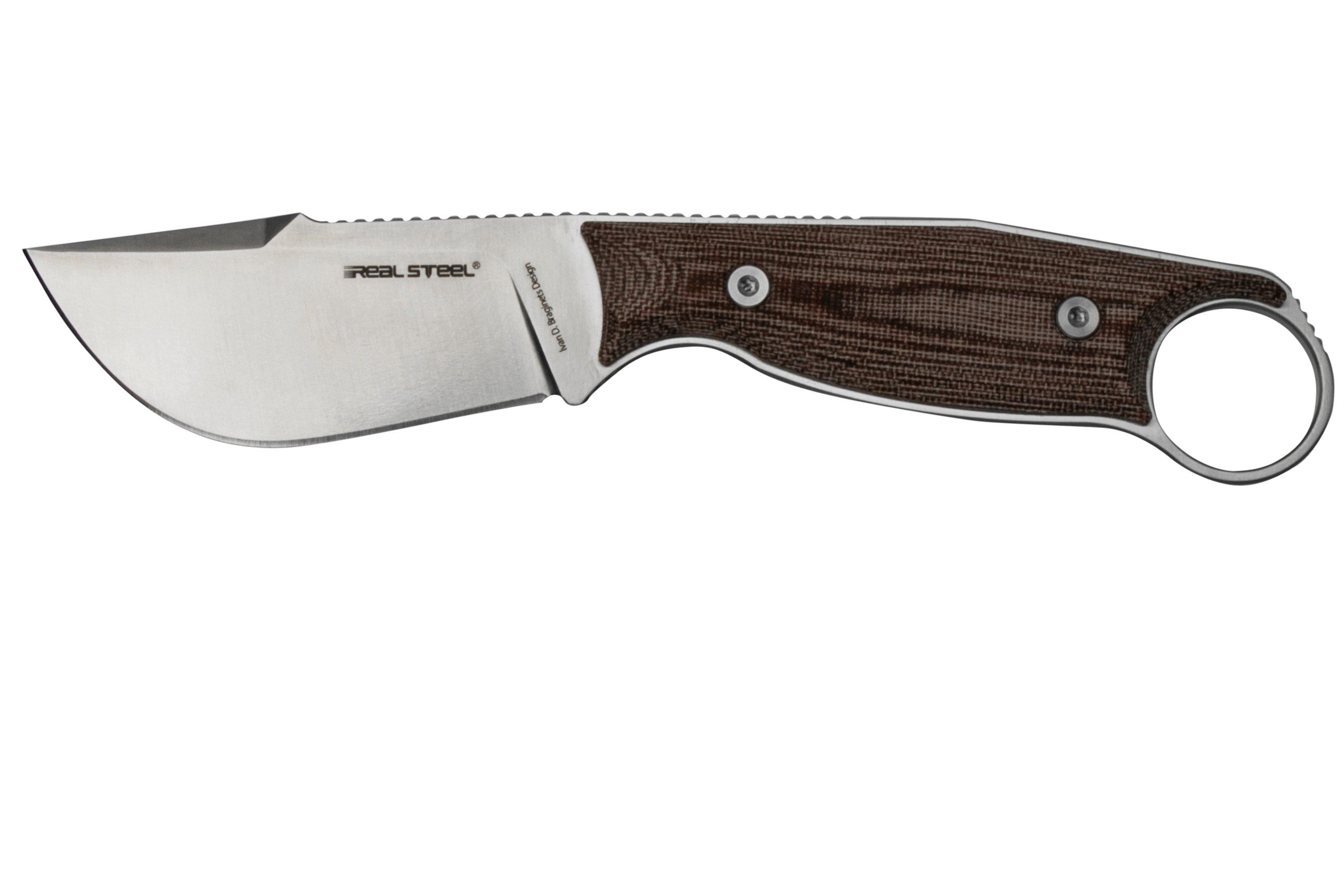 Real Steel Furrier Skinner Red Micarta 3611RM feststehendes Messer ...