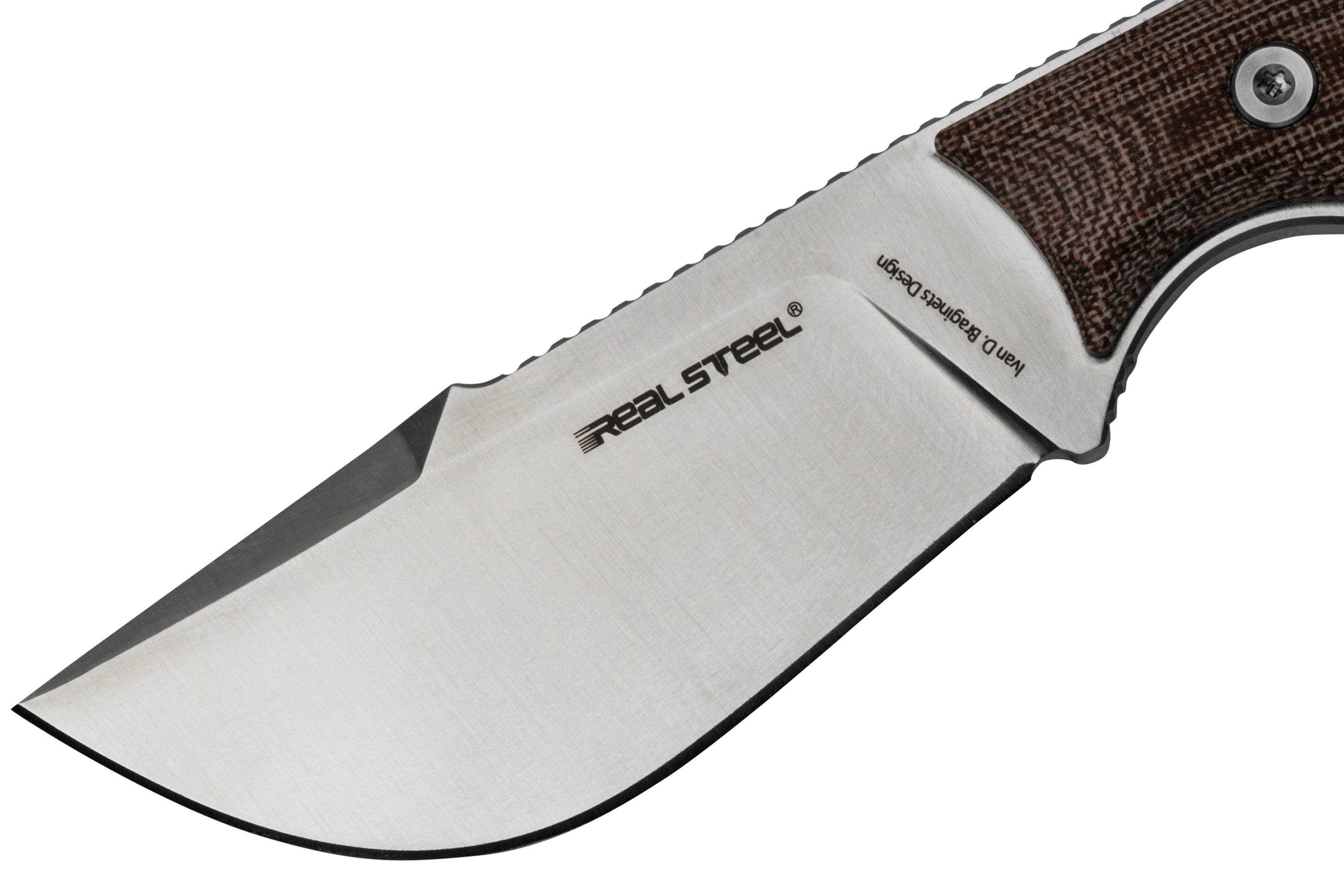 Real Steel Furrier Skinner Red Micarta 3611RM feststehendes Messer ...