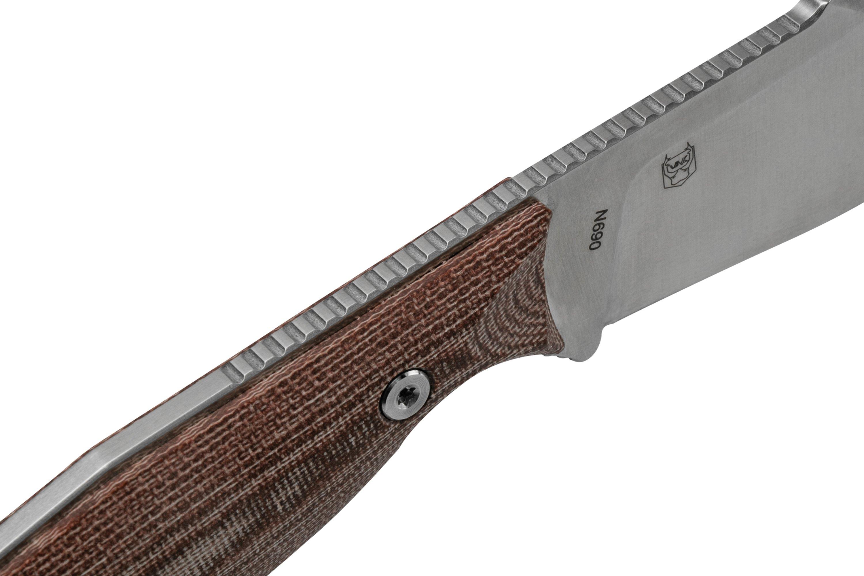 Real Steel Furrier Skinner Red Micarta 3611RM faca fixa, Ivan Braginets ...