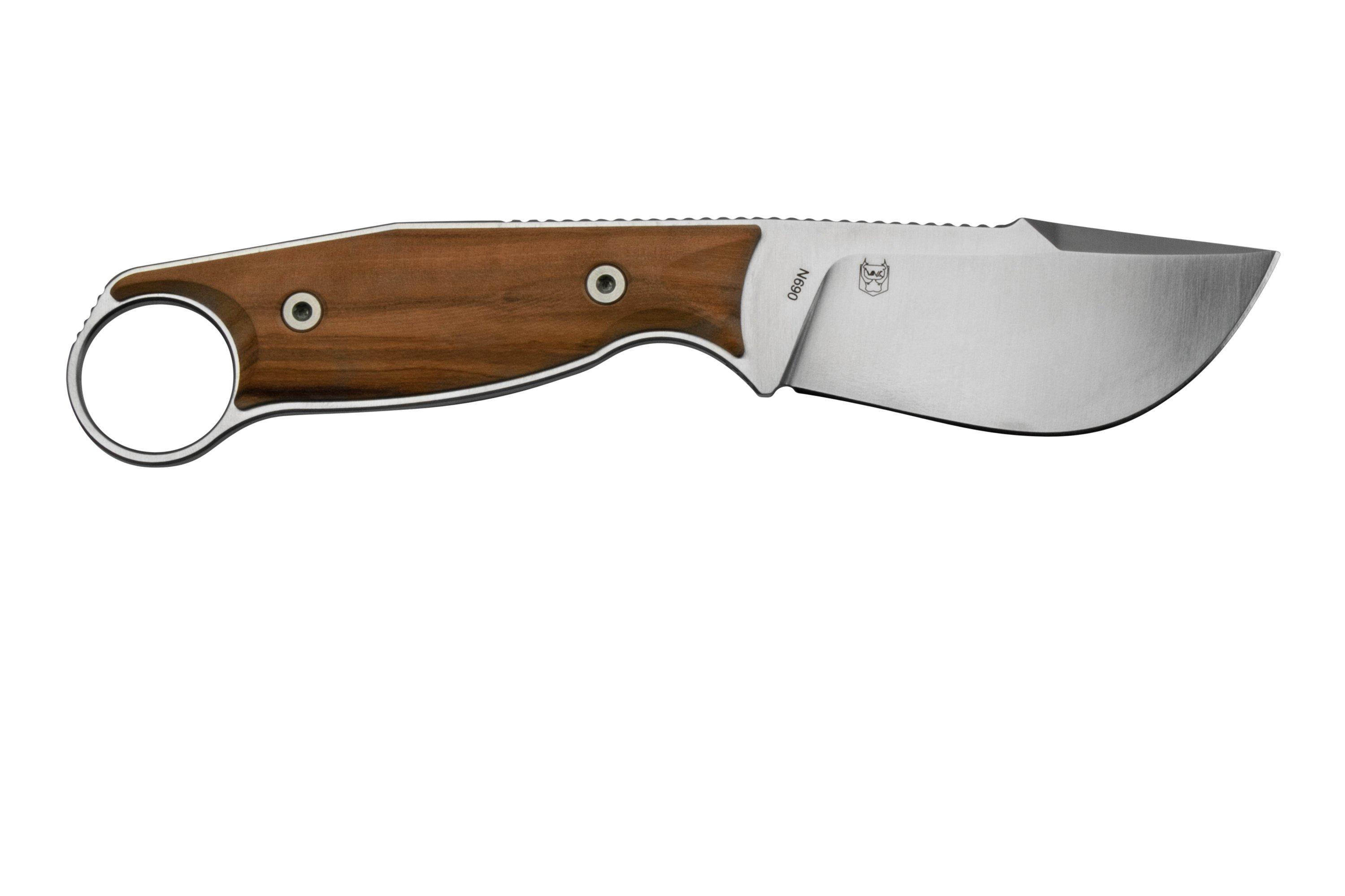 Real Steel Furrier Skinner Olive Wood 3611W feststehendes Messer, Ivan ...