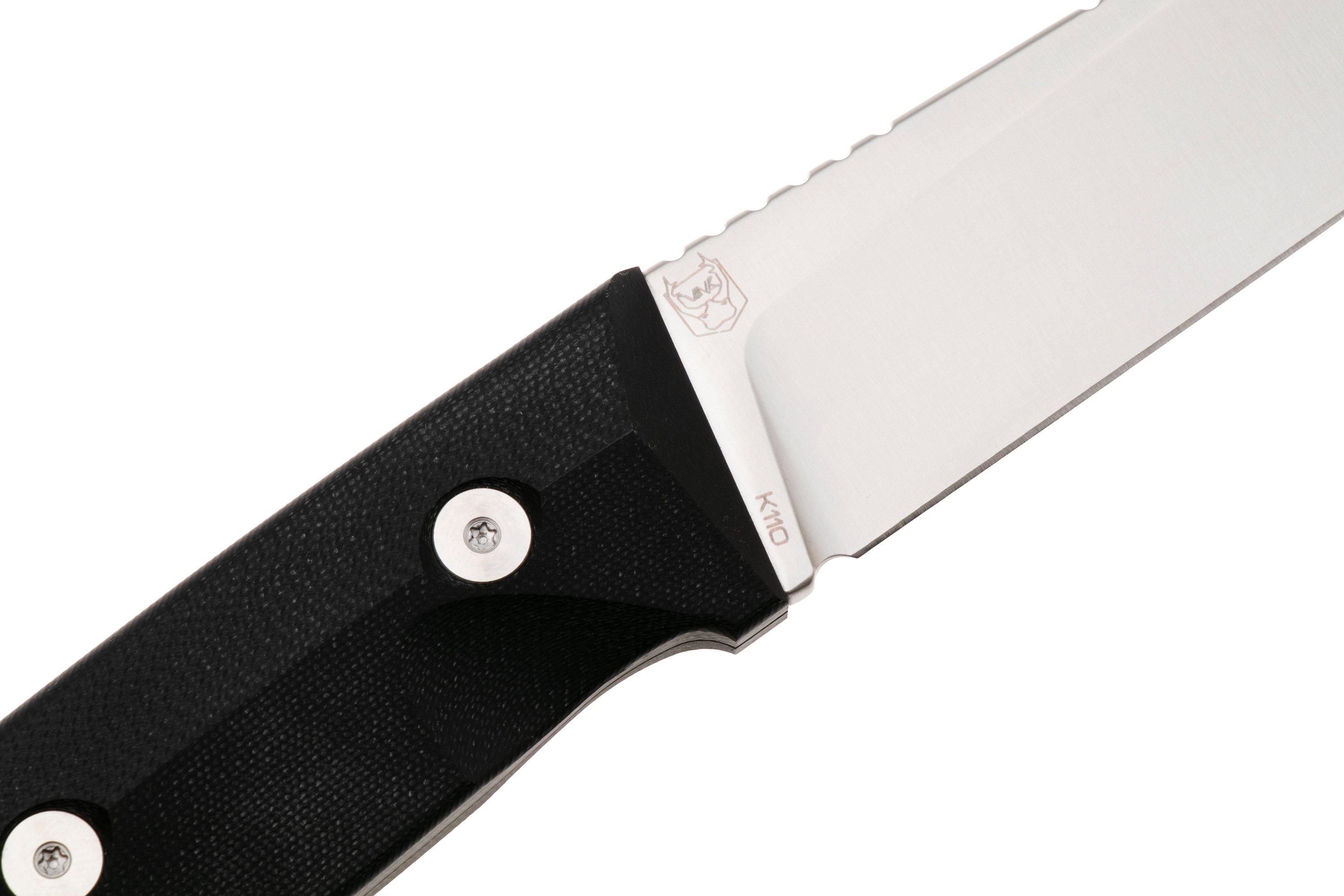 Real Steel Black Thorn 3621BS, Satin K110, Black G10 fixed knife, Ivan ...