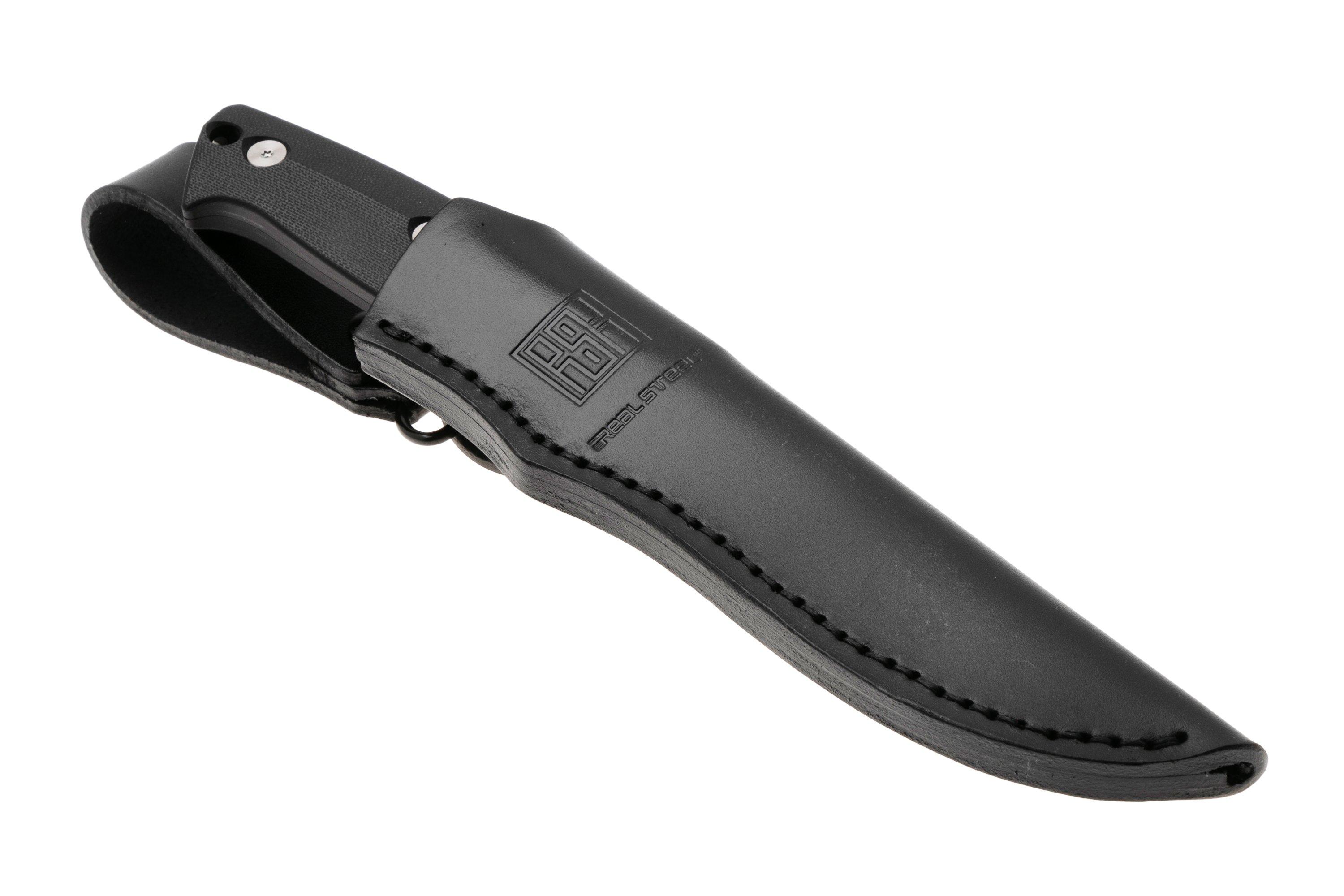 Real Steel Black Thorn 3621BS, Satin K110, Black G10 fixed knife, Ivan ...