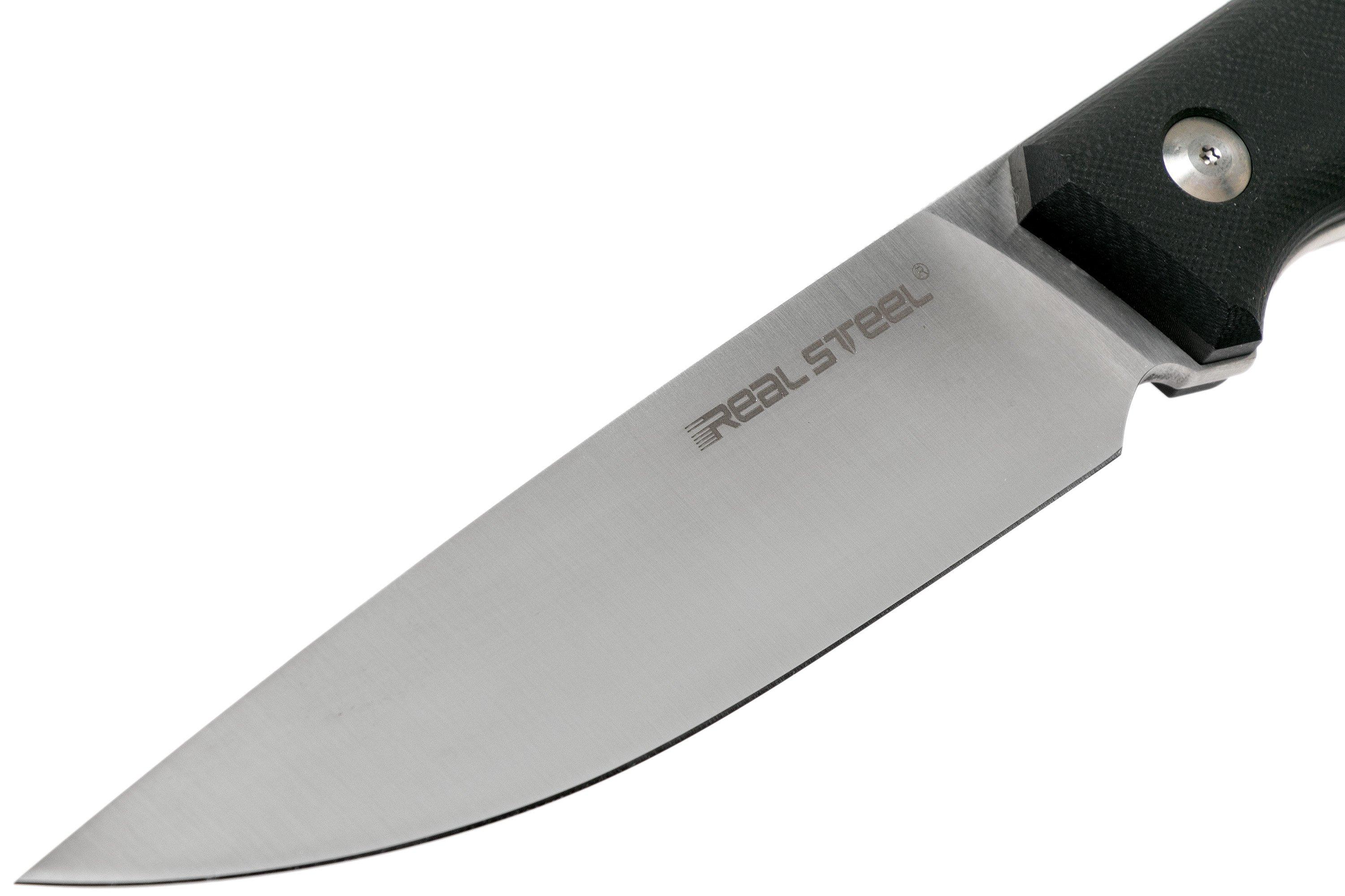 Real Steel Arbiter Satin 3810 feststehendes Messer, Ostap Hel Design ...