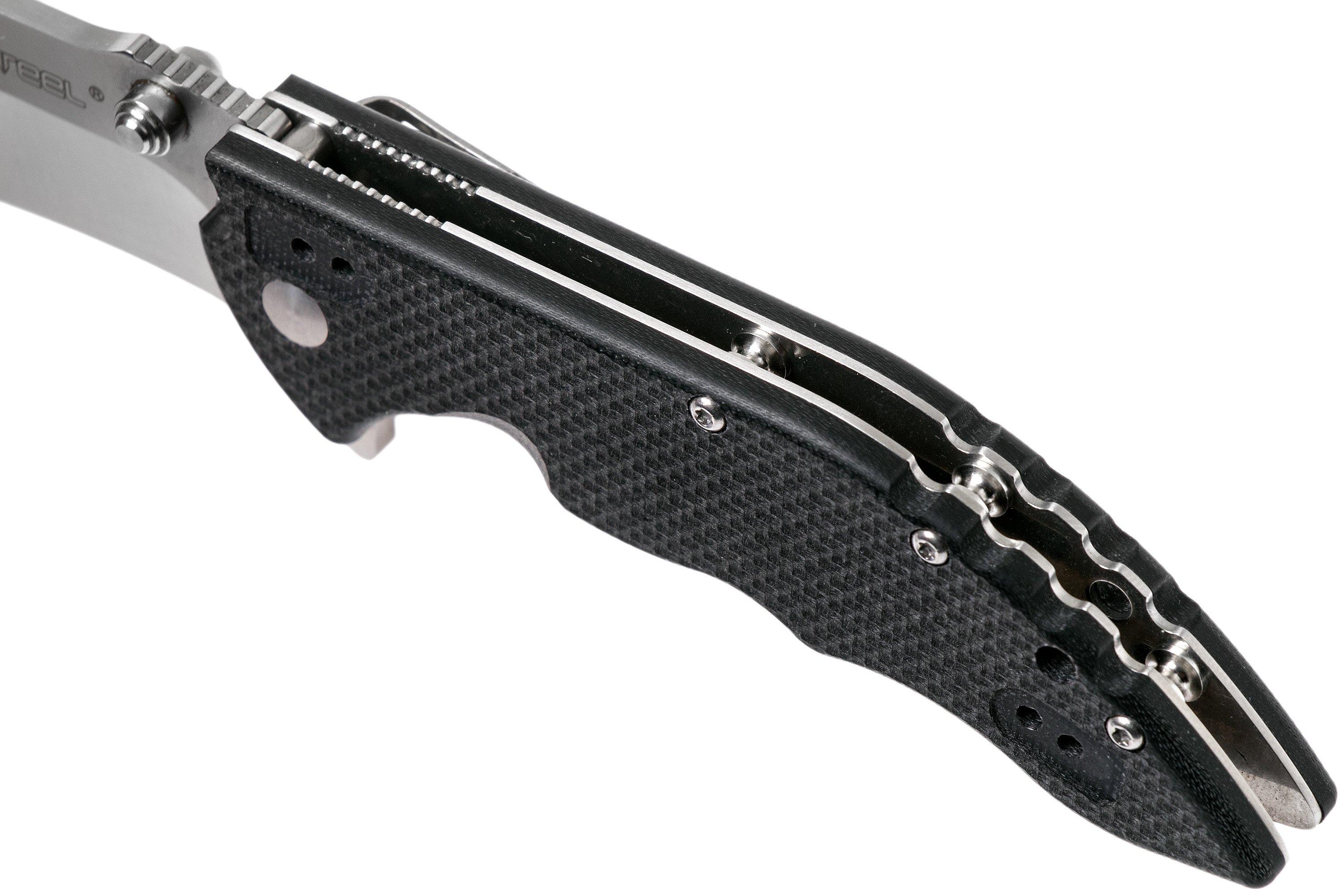 Real Steel E77 Black Satin 5112 pocket knife, Liang Gang design ...