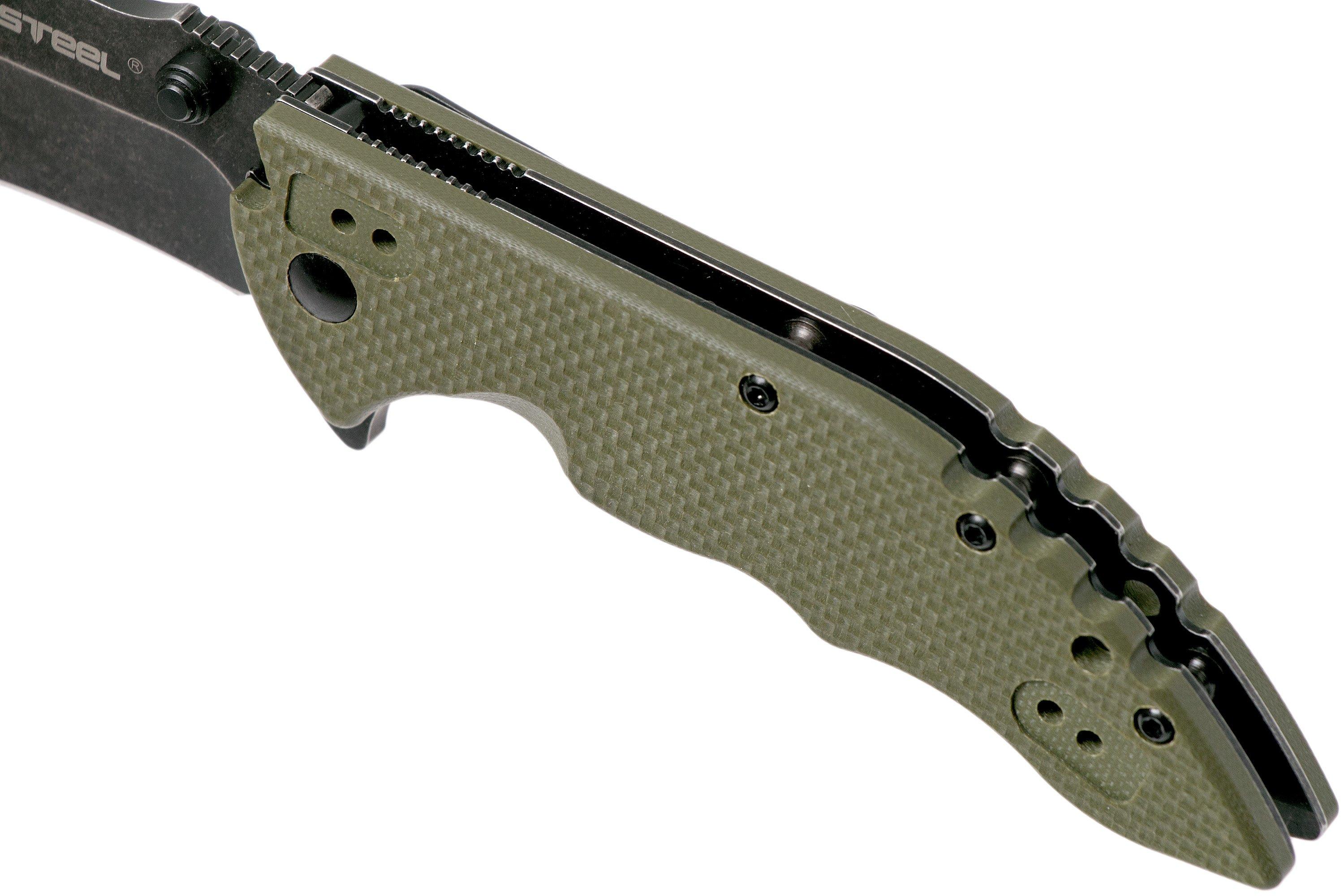 Real Steel E77 Green and Blackwash 5113 pocket knife, Liang Gang design ...
