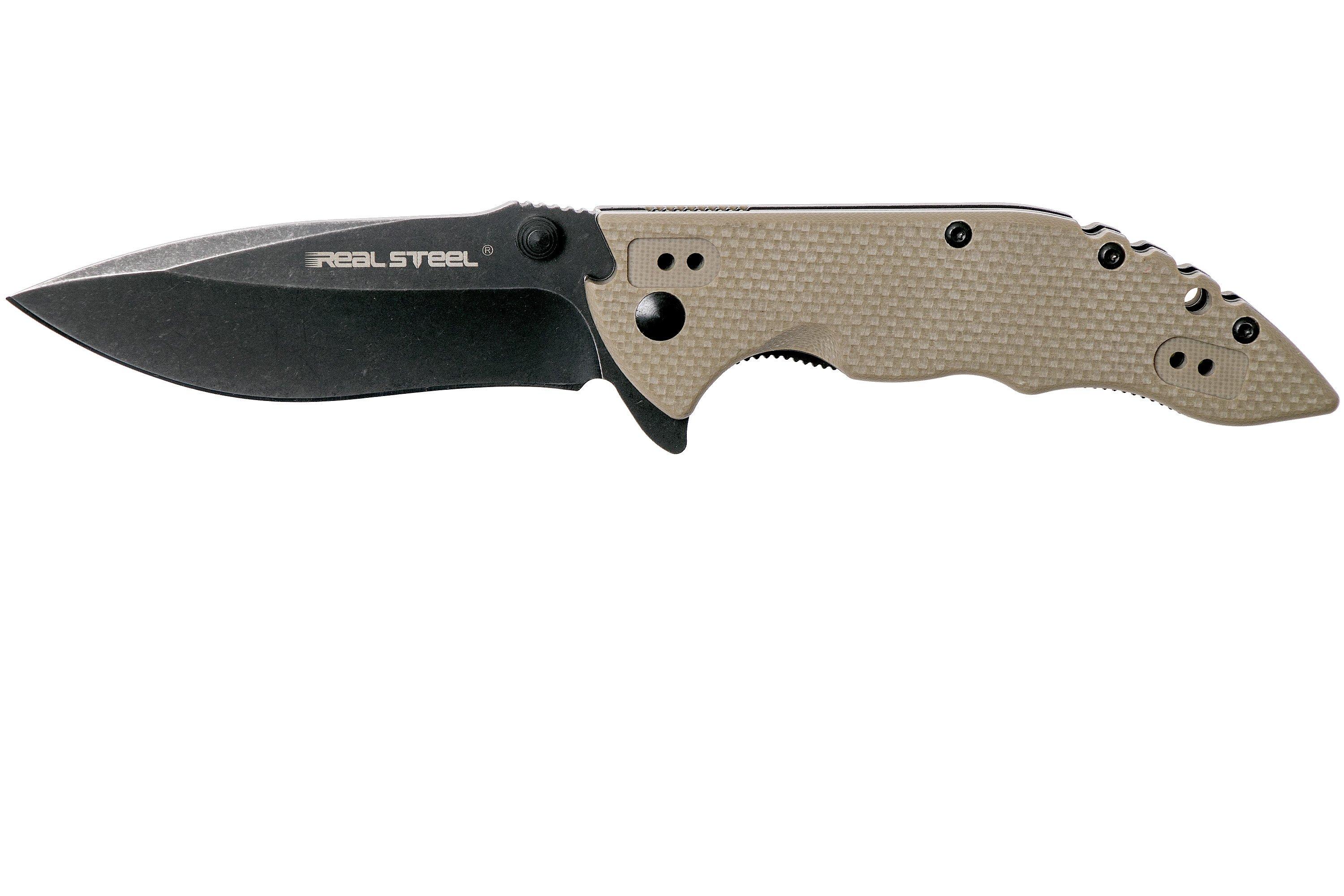 Real Steel E77 Coyote and Blackwash 5114 pocket knife, Liang Gang ...
