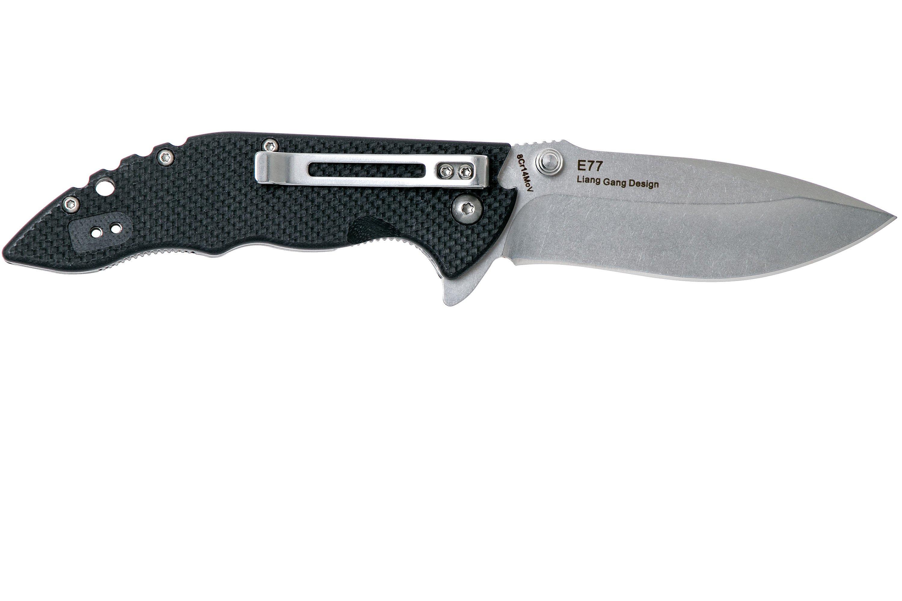 Real Steel E77 Black and Stonewash 5115 navaja, Liang Gang Design ...