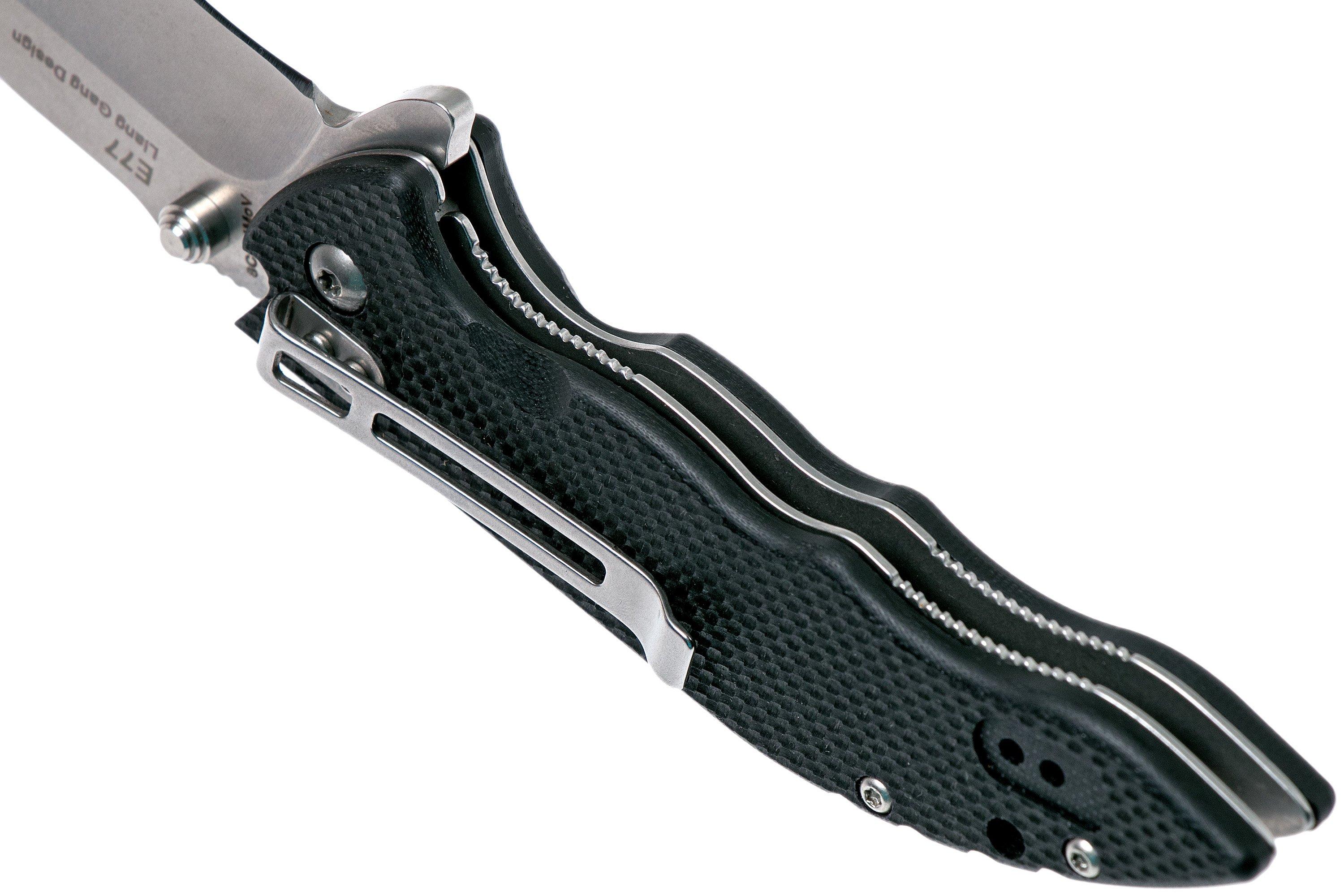 Real Steel E77 Black and Stonewash 5115 navaja, Liang Gang Design ...