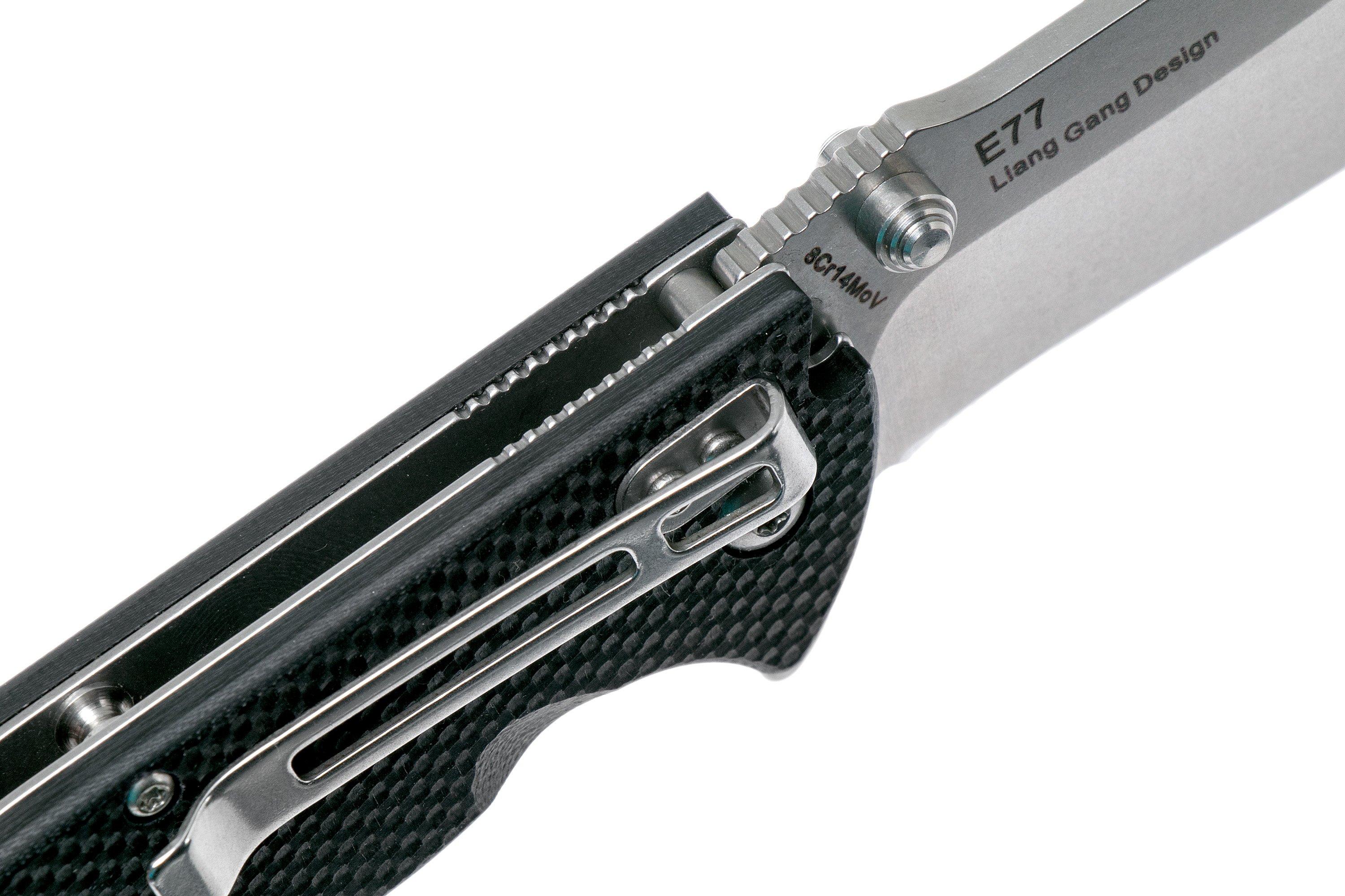 Real Steel E77 Black and Stonewash 5115 navaja, Liang Gang Design ...