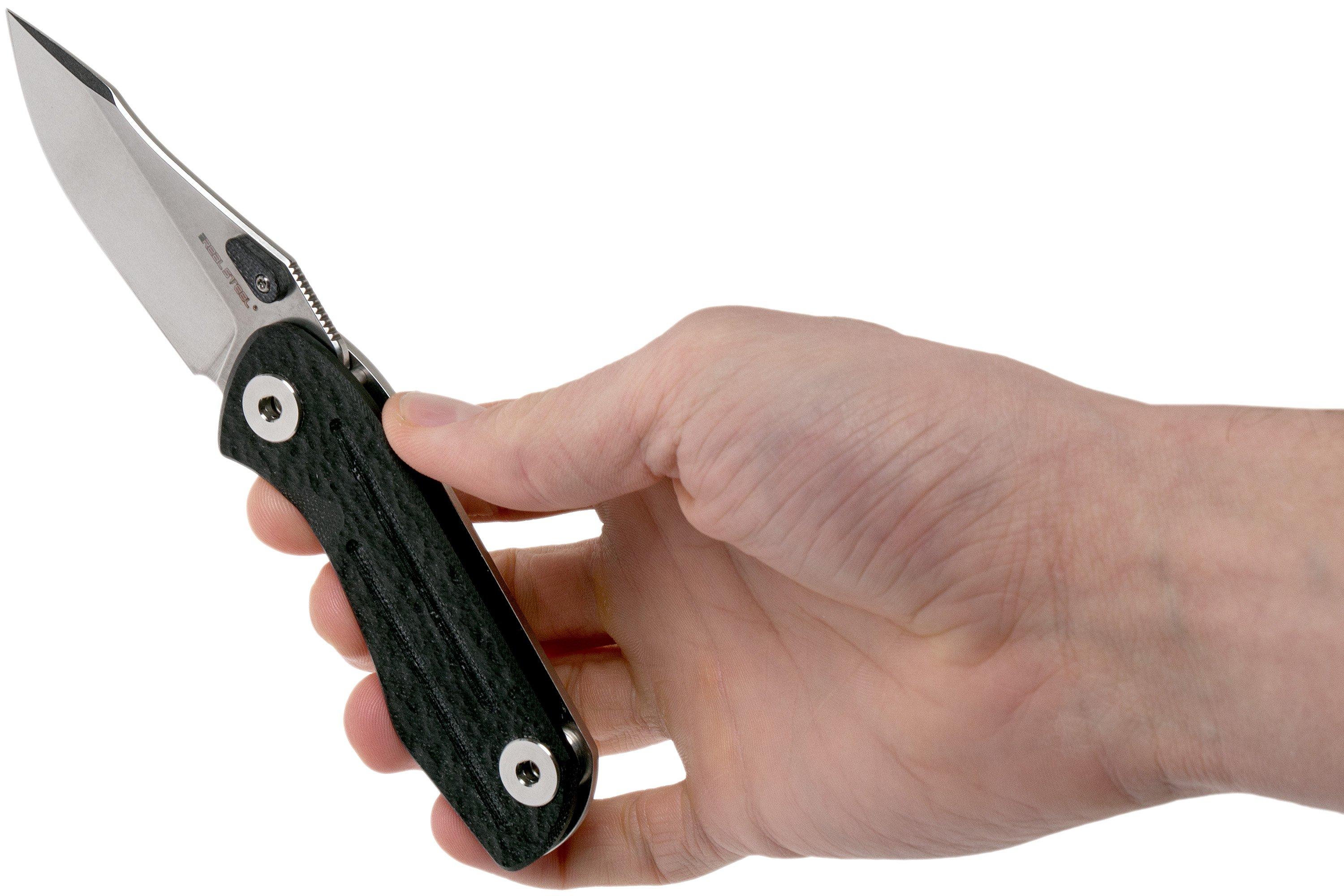 Real Steel Precision 3001 Black 5121 pocket knife, Poltergeist design ...