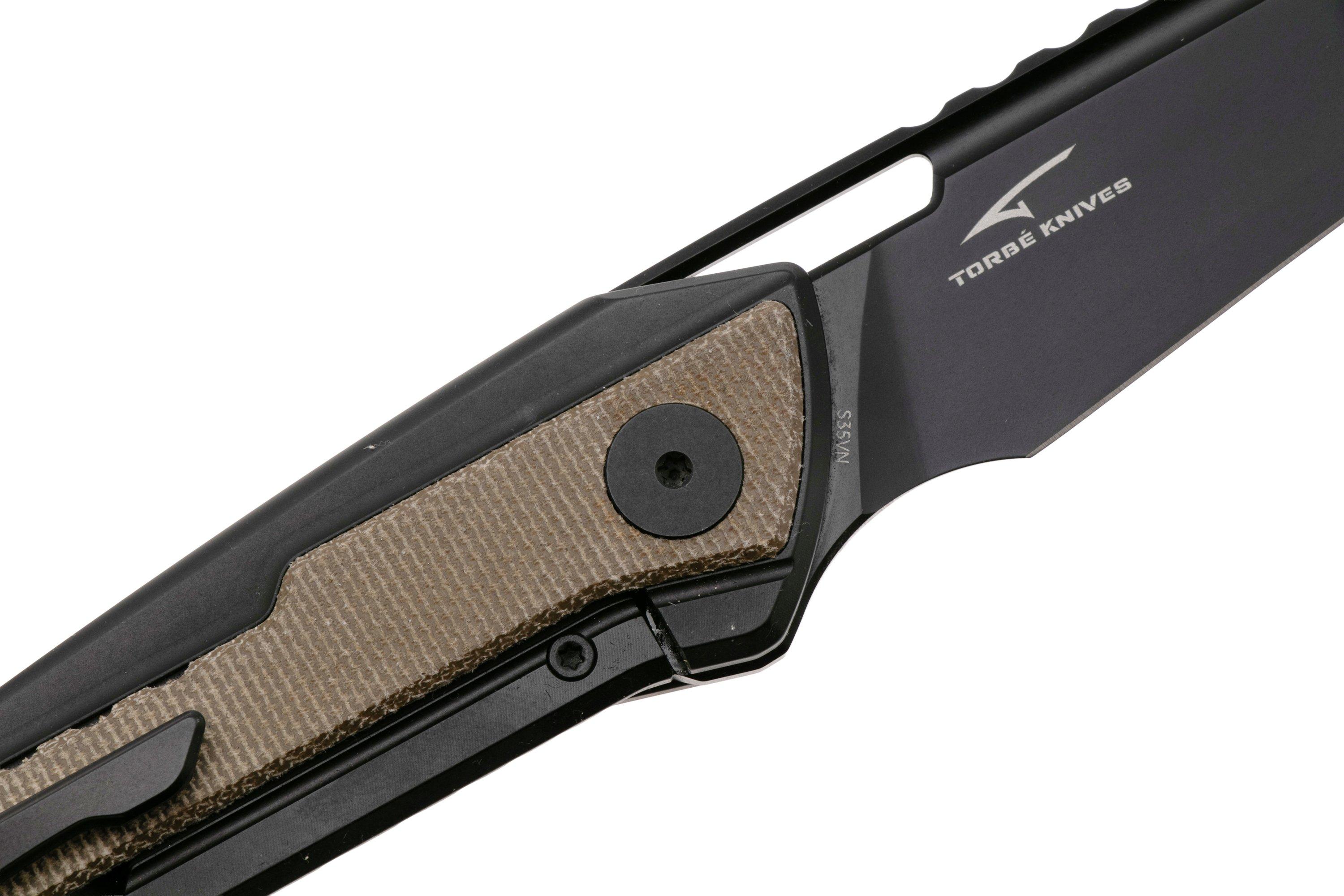 Real Steel Bullet 5221GM PVD S35VN, Black Titanium Green Micarta Inlay ...
