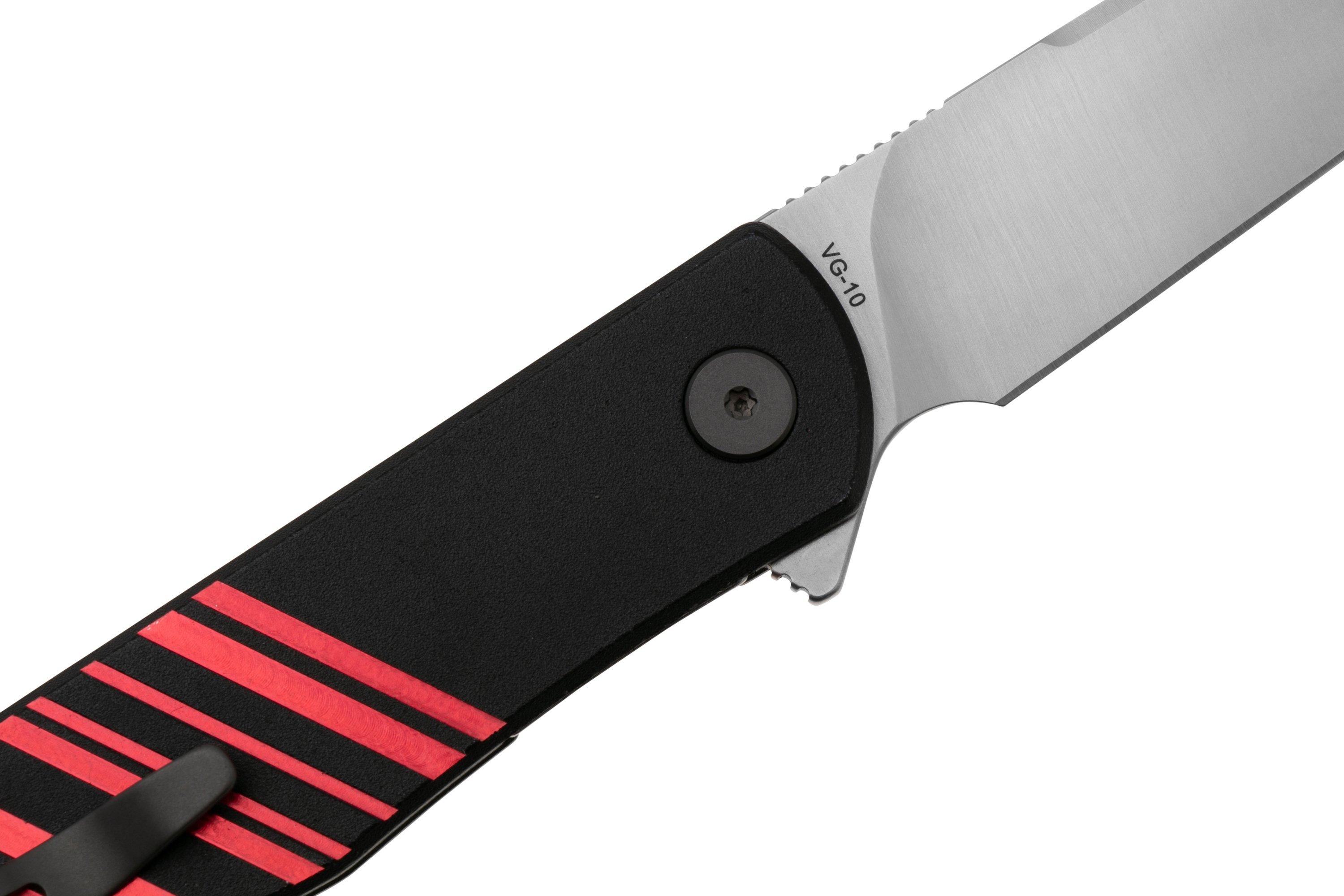 Real Steel Karly 6052 VG10, Black/Red Aluminium, pocket knife ...
