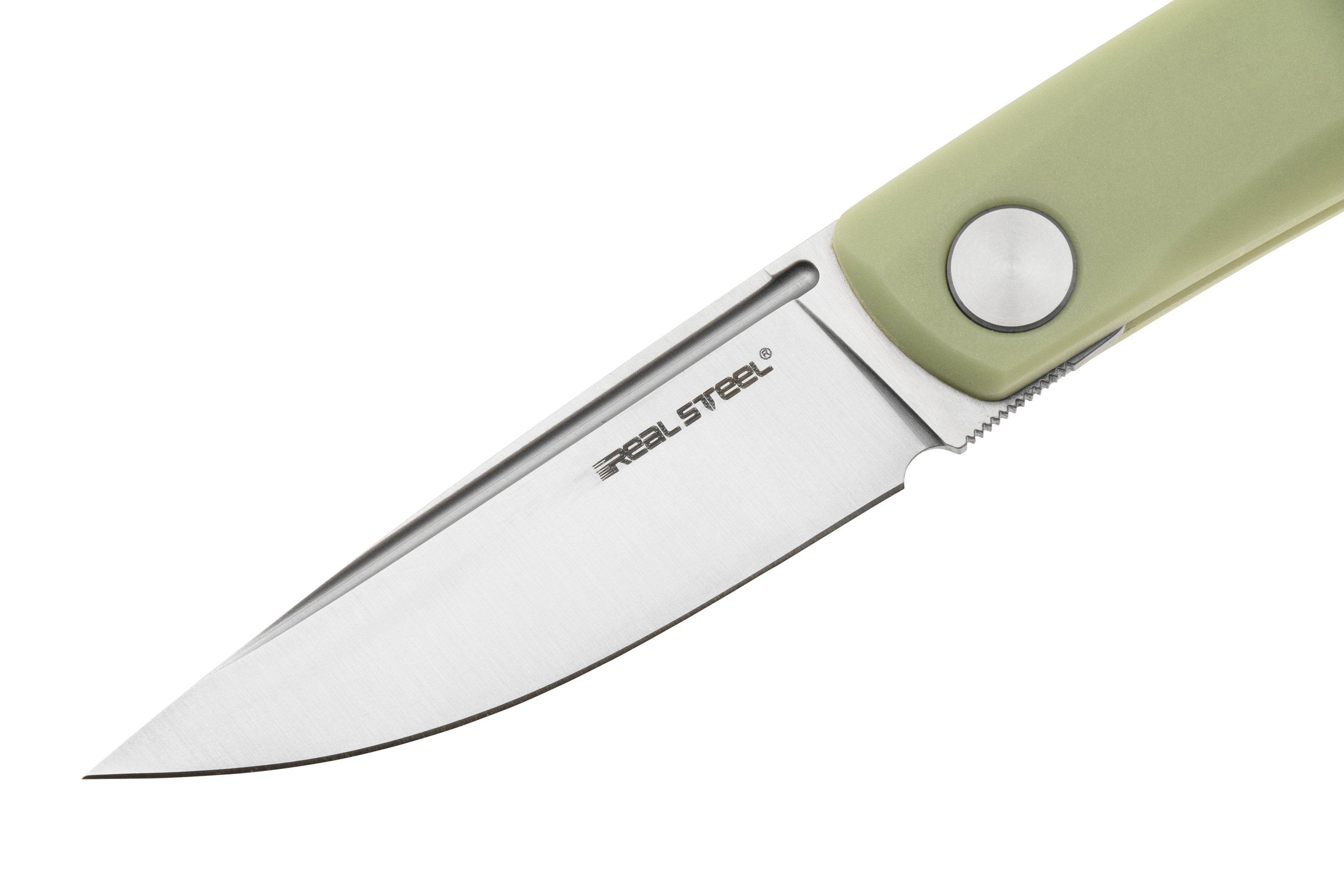 Real Steel Luna 7001GK Glow In The Dark Green, Knivesandtools Exclusive ...