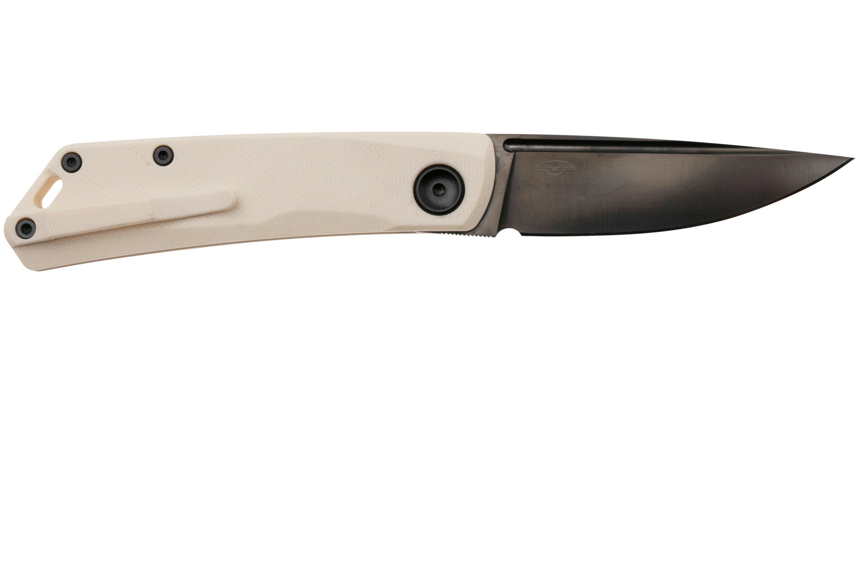 Real Steel Luna Lux 7001Z2, Black DLC K110, Ivory G10 navaja, diseño ...