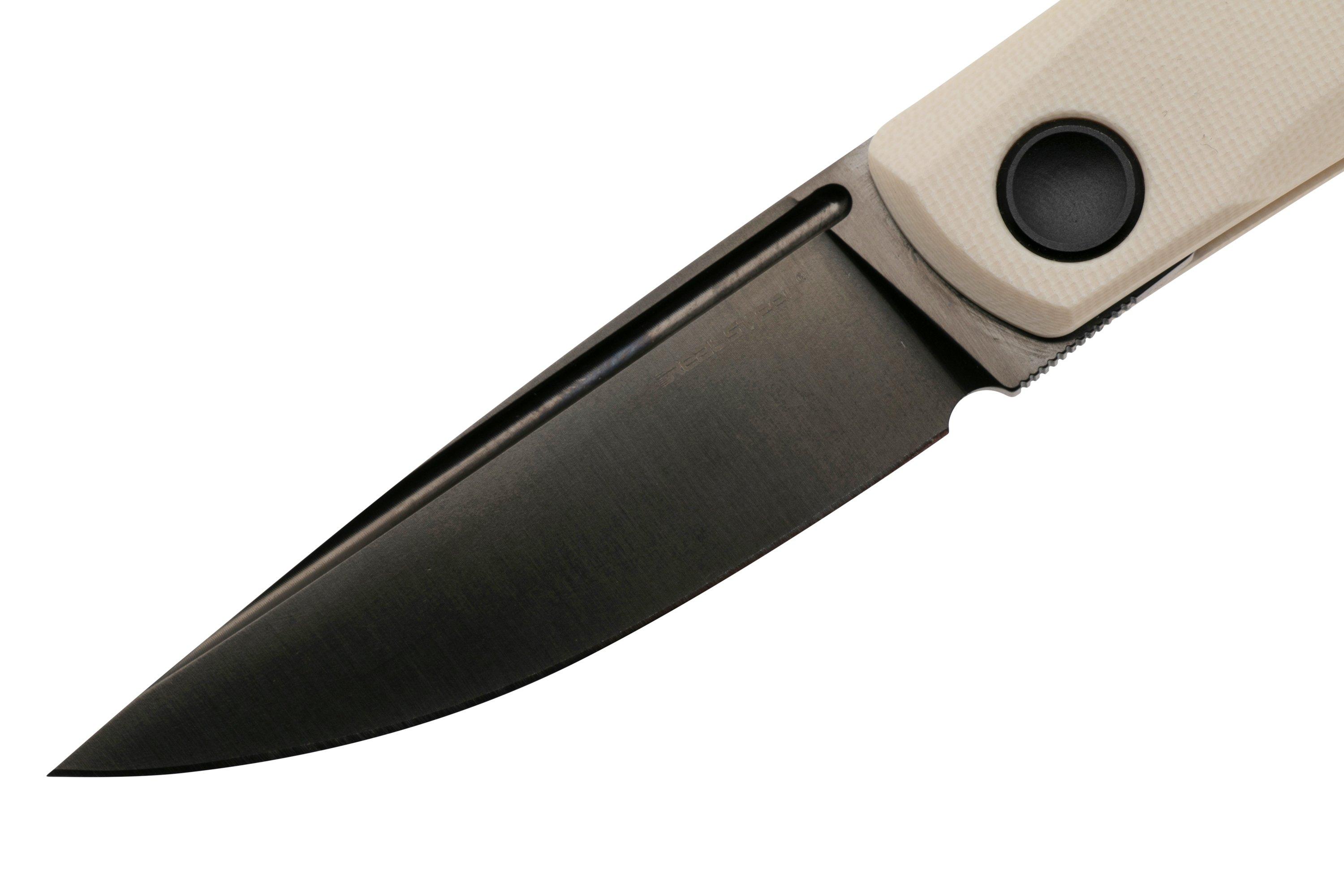 Real Steel Luna Lux 7001Z2, Black DLC K110, Ivory G10 zakmes ...