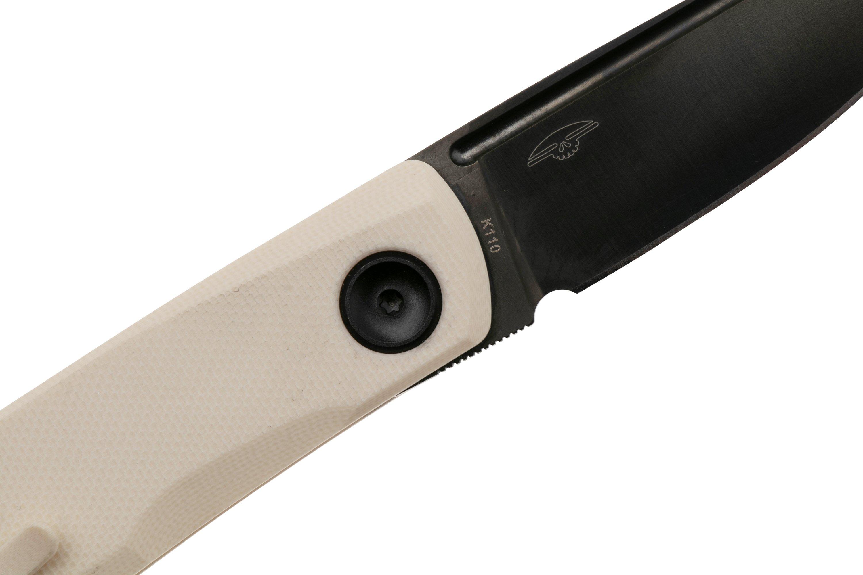 Real Steel Luna Lux 7001Z2, Black DLC K110, Ivory G10 pocket knife ...