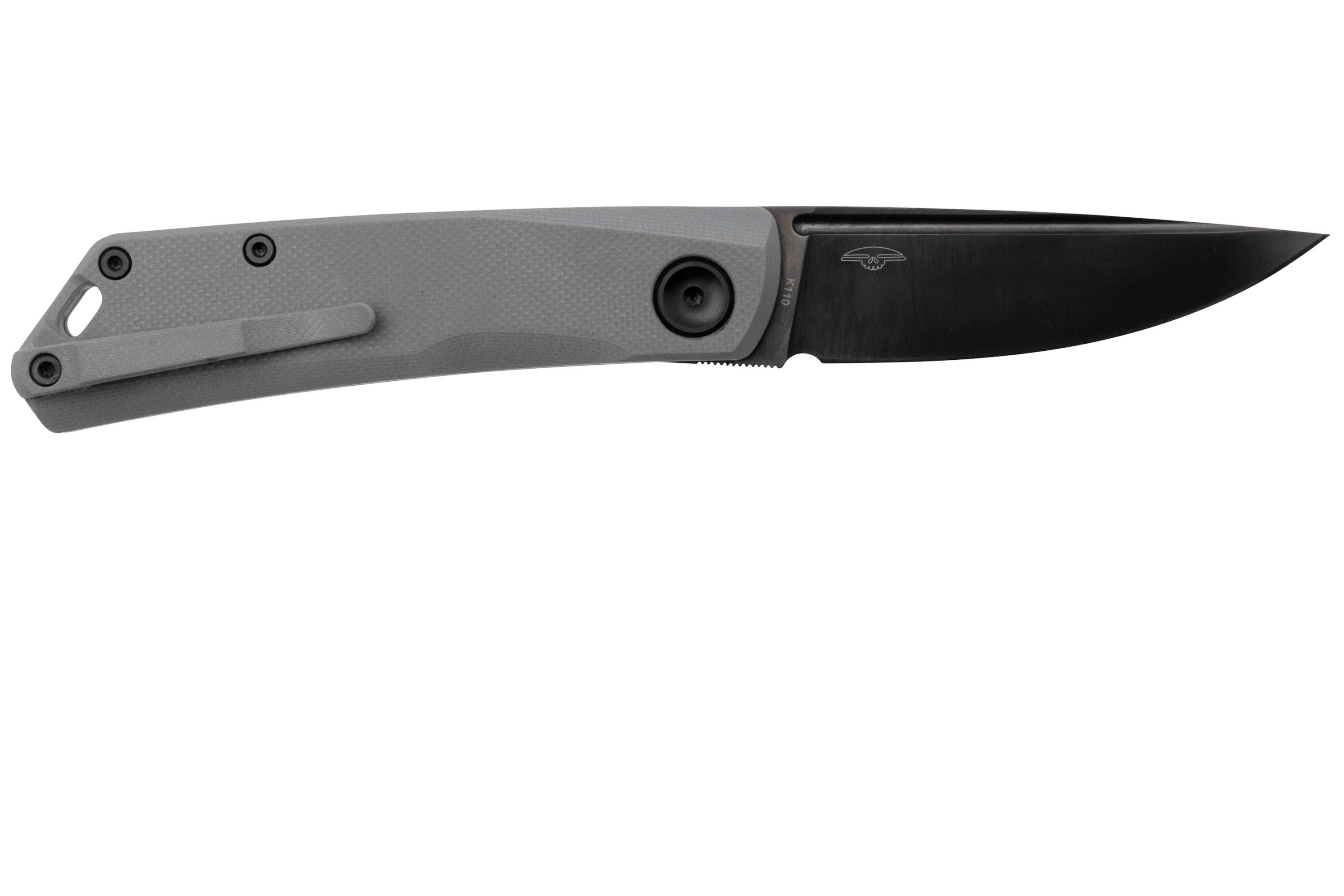 Real Steel Luna Lux 7001Z3, K110 DLC Coating, Grey G10, slipjoint ...