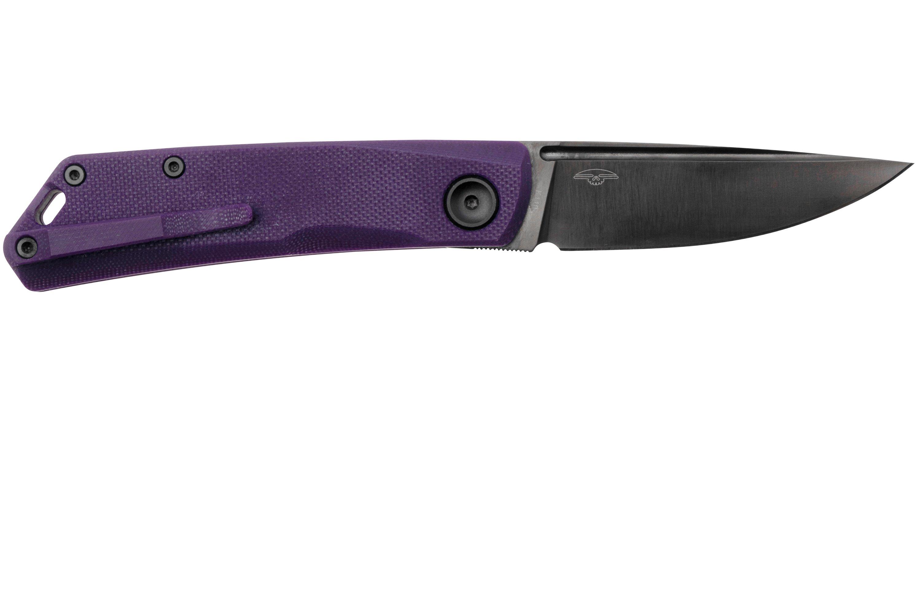 Real Steel Luna Lux 7001Z4, K110 DLC Coating, Purple G10, slipjoint ...