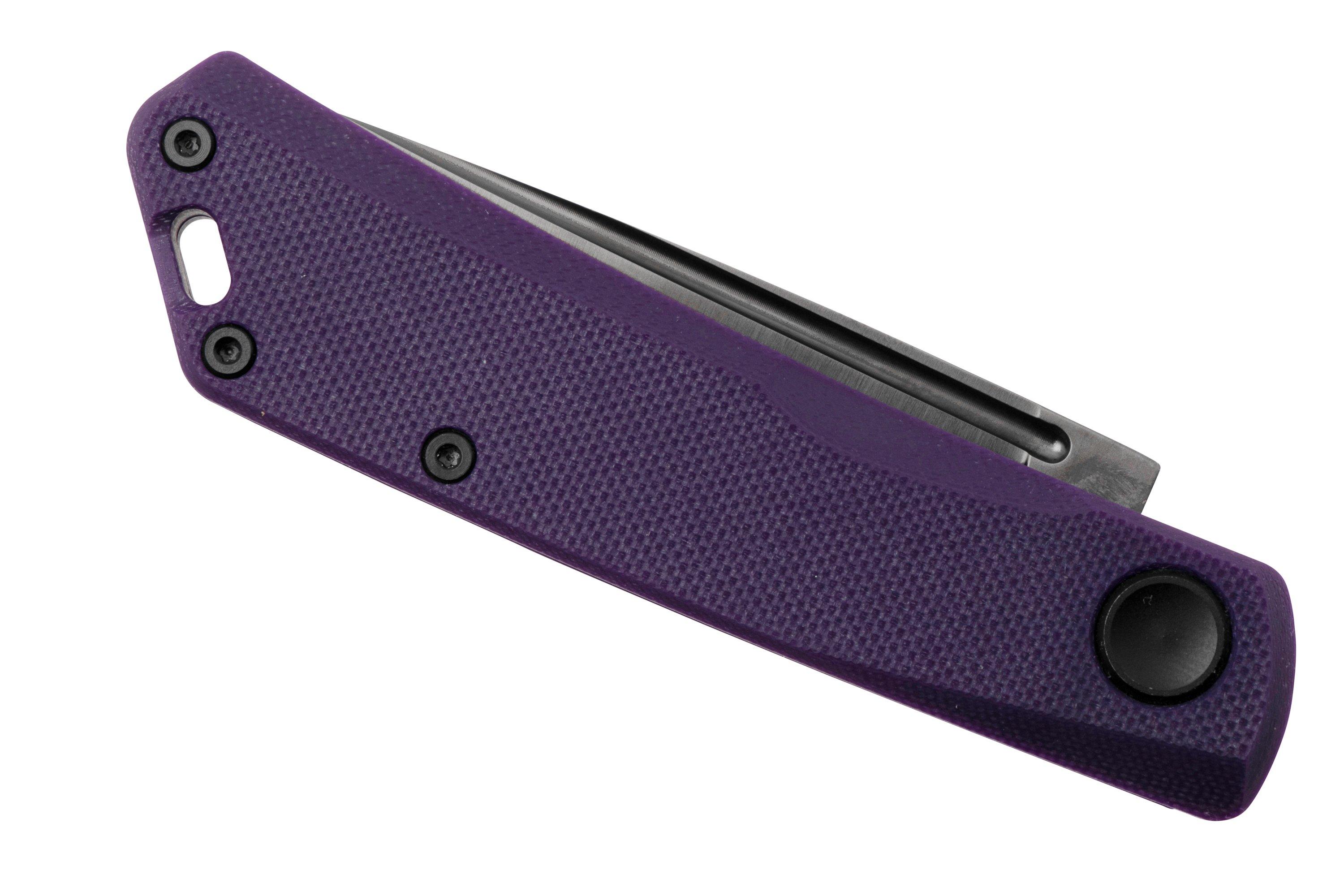 Real Steel Luna Lux 7001Z4, K110 DLC Coating, Purple G10, Slipjoint ...