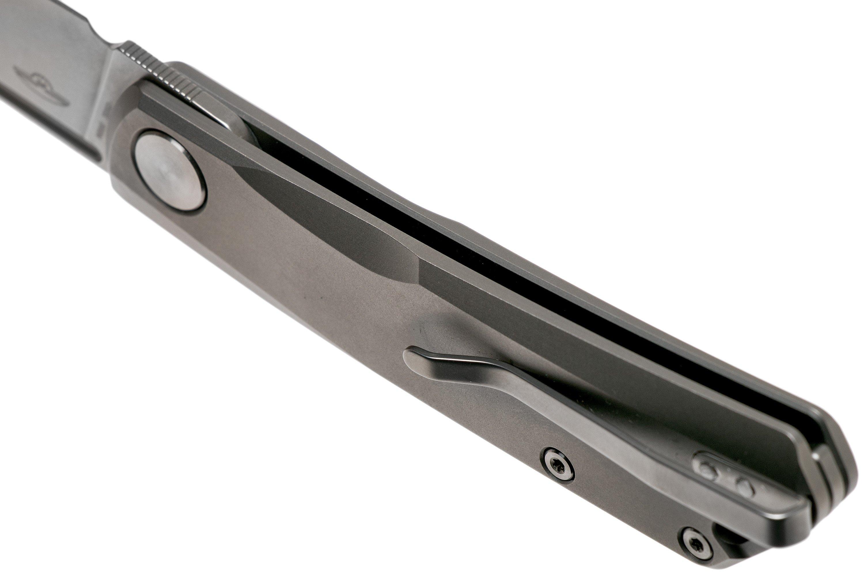 Real Steel Luna 7001 Titanium slipjoint pocket knife, Poltergeist ...