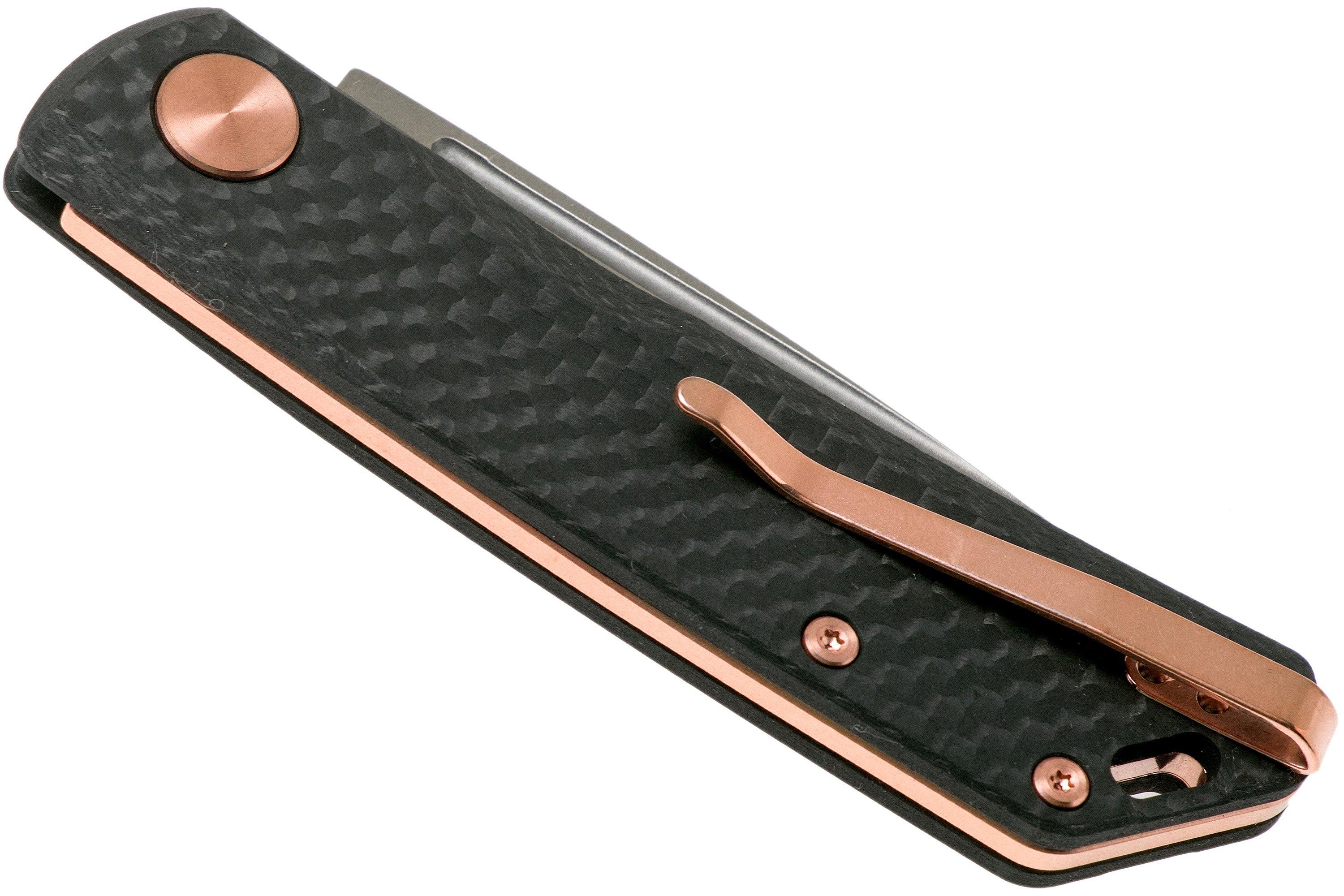Real Steel Luna Premium Carbon fibre 7005 slipjoint pocket knife ...
