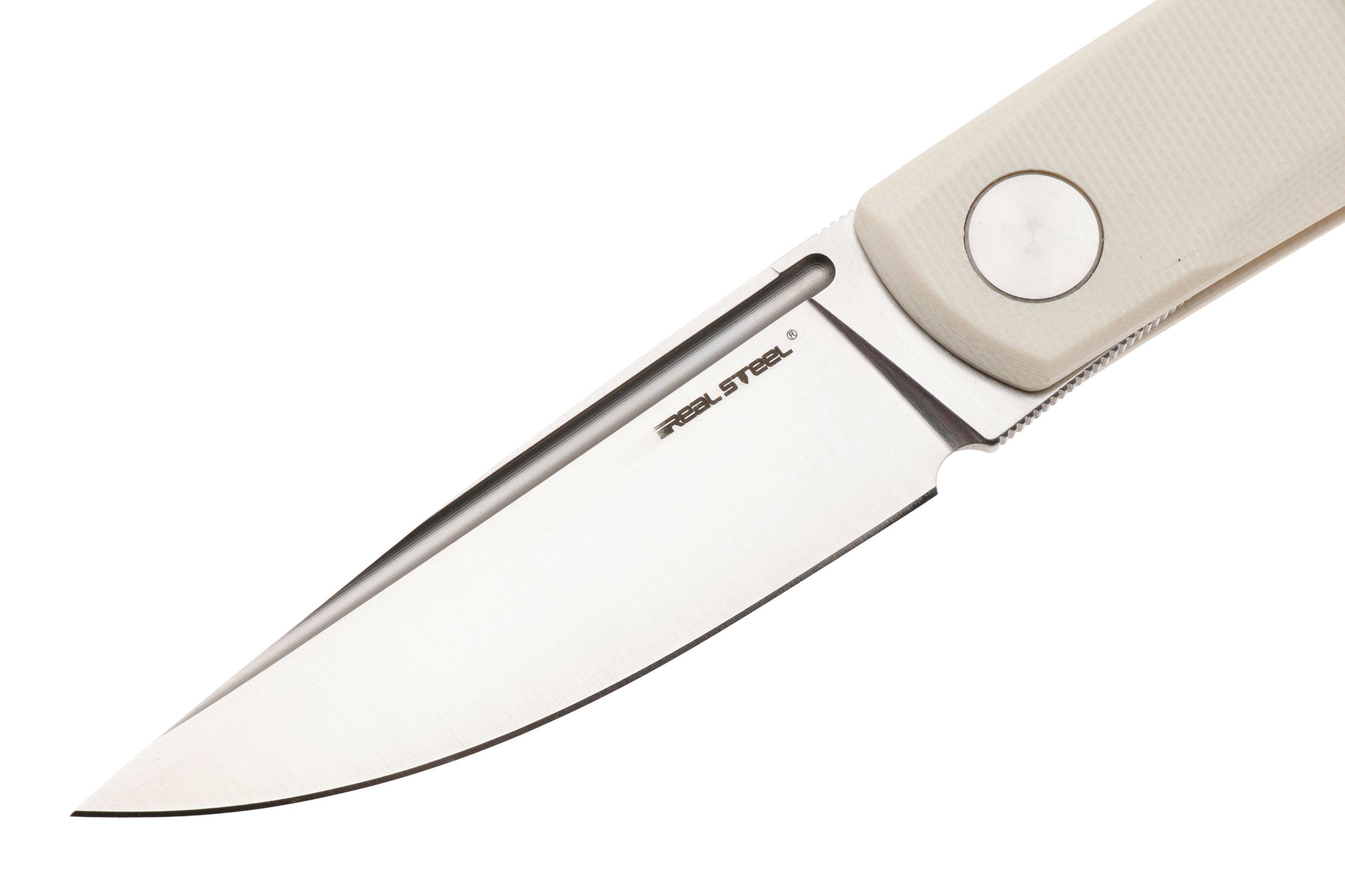 Real Steel Luna Phantom Flipper Double Detent 7008IS Satin D2, Ivory ...