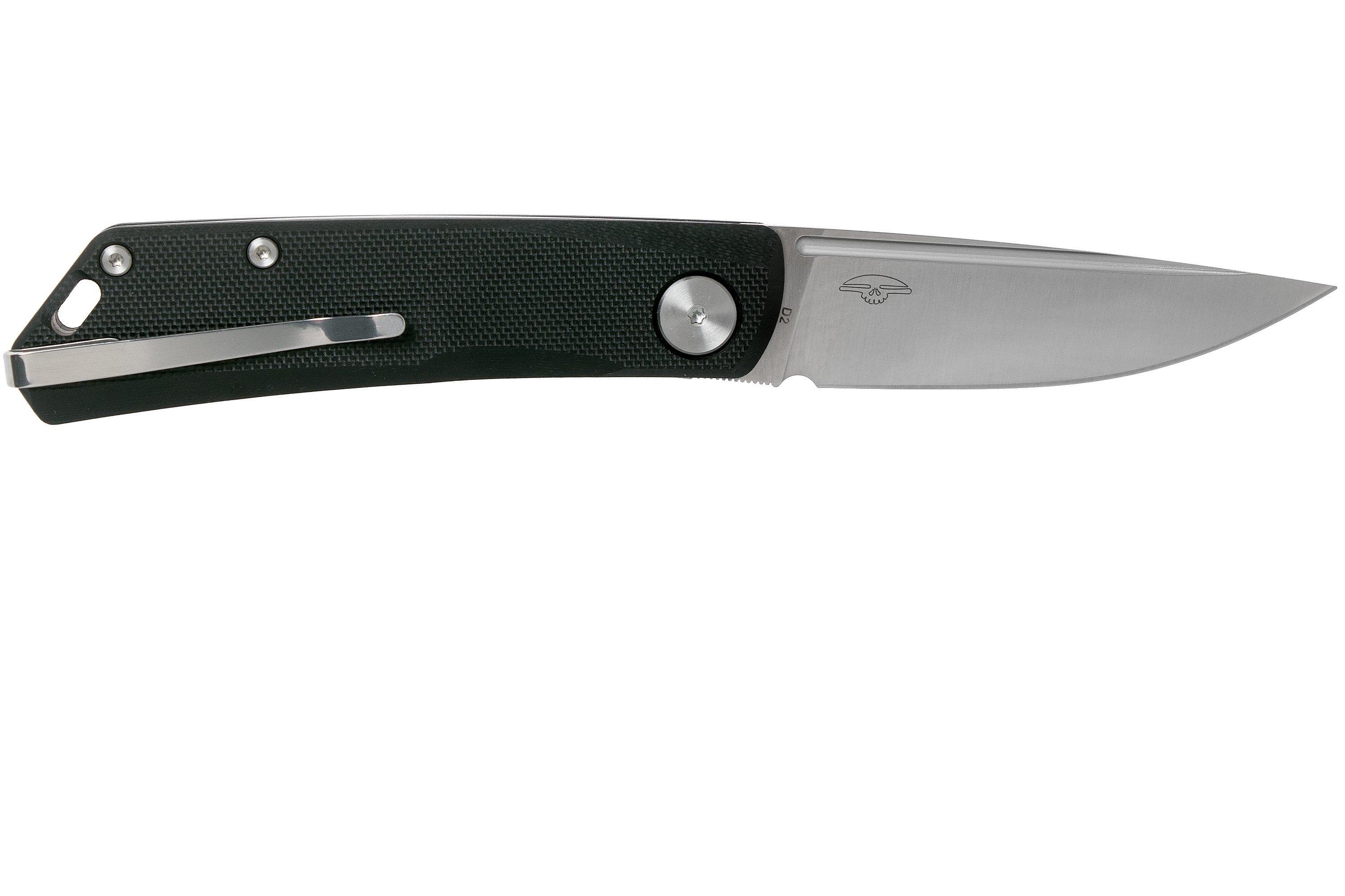 Real Steel Luna Lite 7031 Black G10 pocket knife, Poltergeist design ...