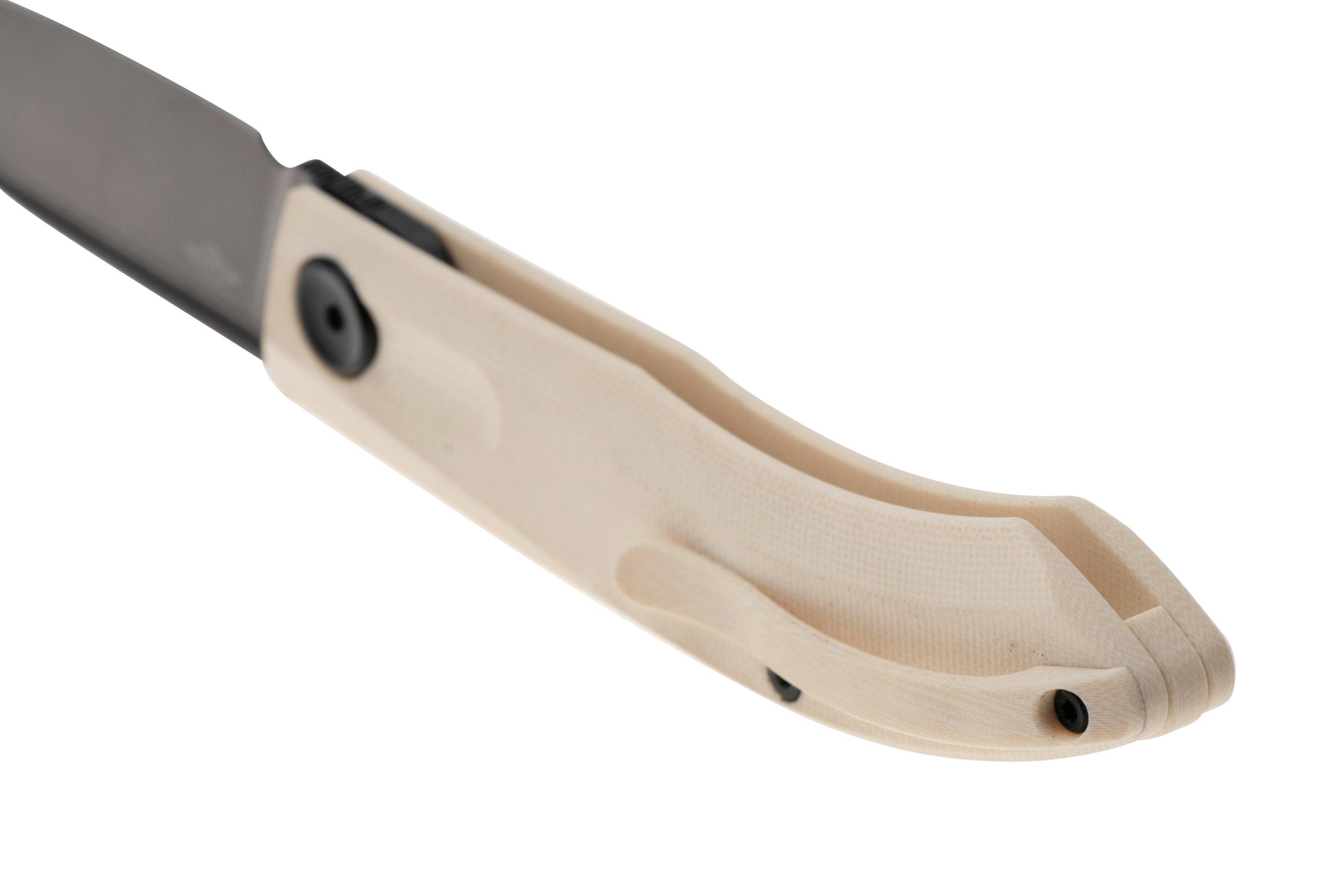 Real Steel Stella Lux 7041Z2, K110 DLC Coating, Ivory G10, slipjoint ...