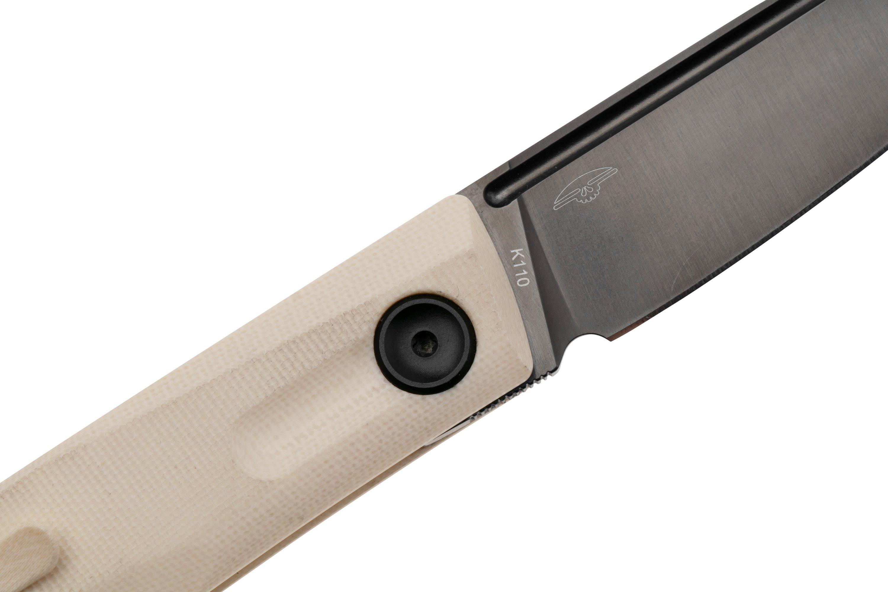 Real Steel Stella Lux 7041Z2, K110 DLC Coating, Ivory G10, slipjoint ...